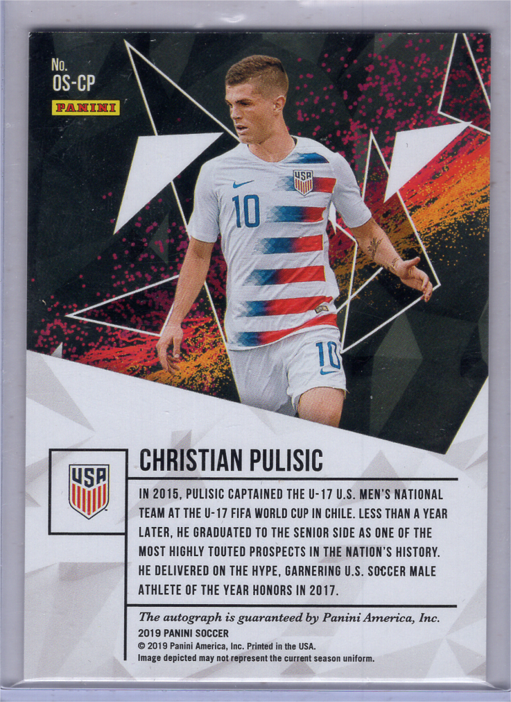 2019 Panini Immaculate Christian Pulisic 足球 普利西奇 普利希奇 插入签字 卡签 OCTANE 银折 ...