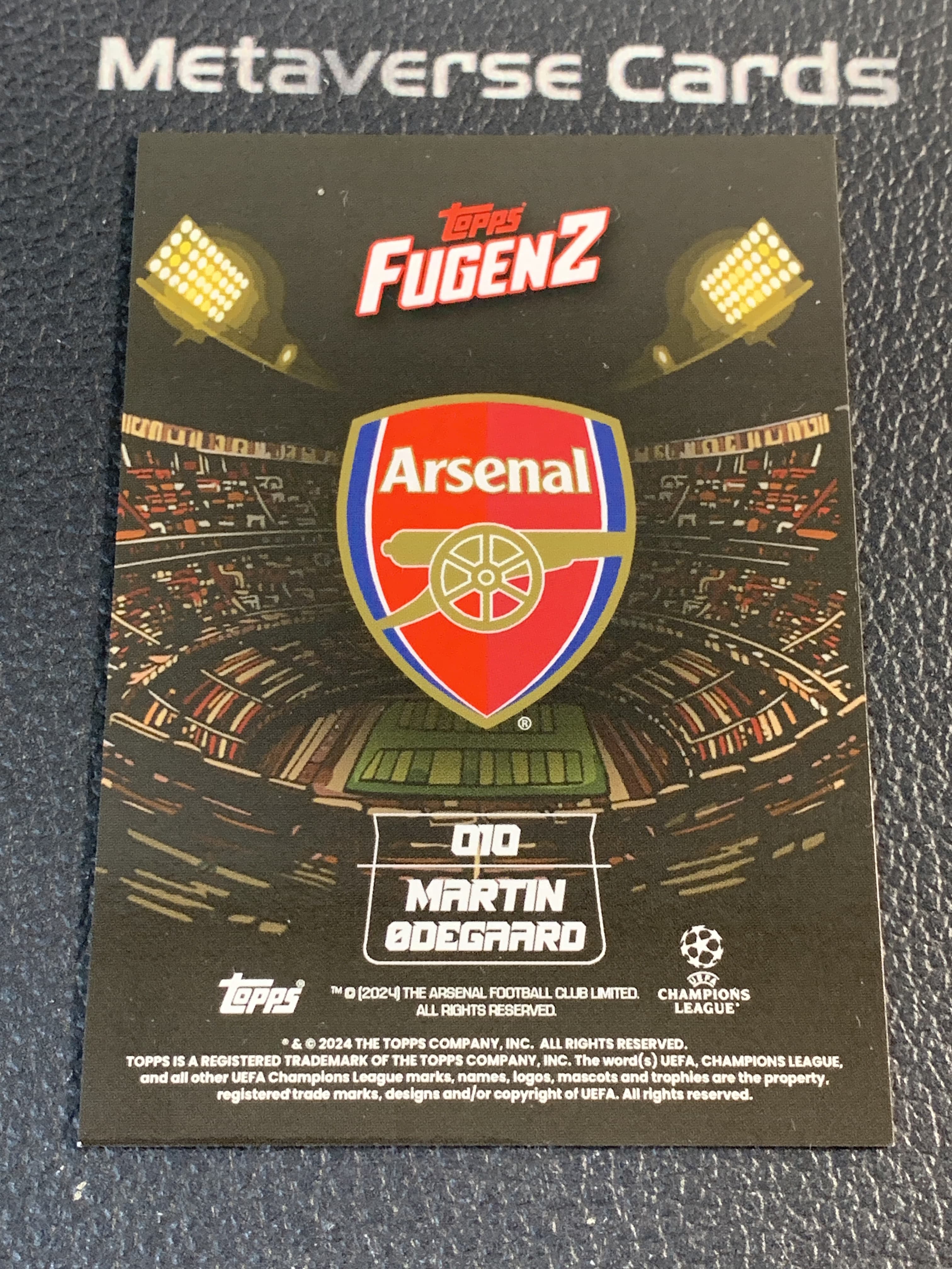 【元宇宙精品】贪吃蛇025：2023-24 Topps Fugenz Martin Odegaard 欧冠 印度限定版 阿森纳 马丁 厄德高 ...