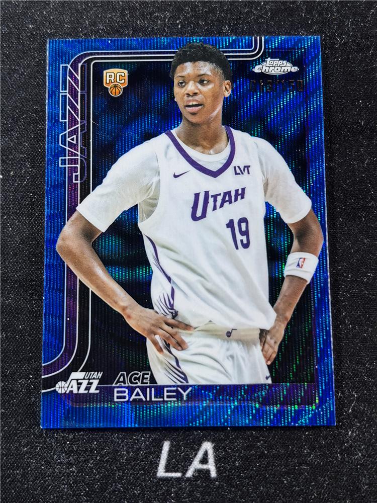 【LA拍卖】2025-26 Topps Chrome Airious "Ace" Bailey NBA 爵士 艾斯 埃斯 贝利 新秀 RC ...
