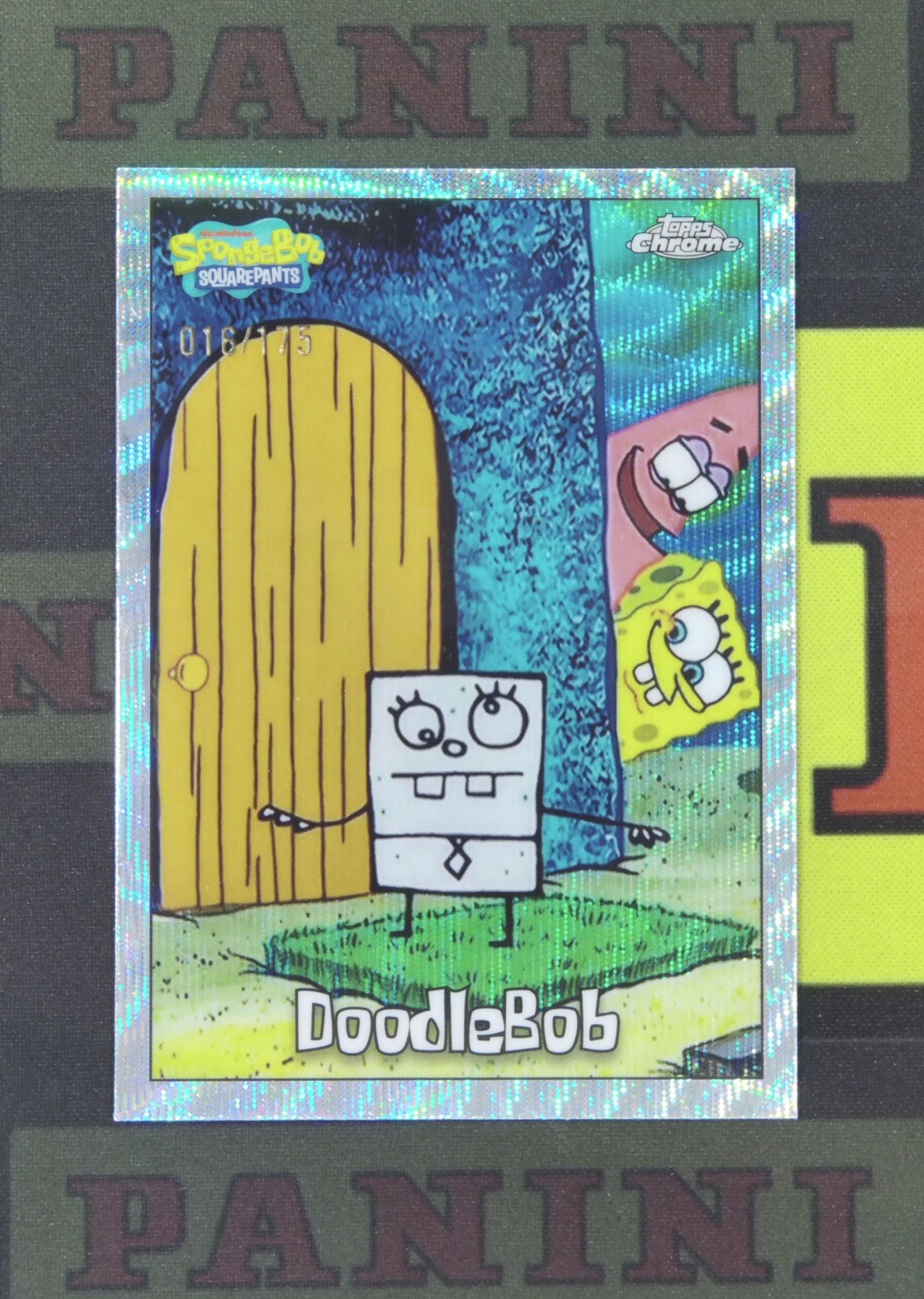 2025 Topps Chrome DoodleBob Nirvana Project 涂鸦海绵宝宝 016/175 银波纹 折射 海绵宝宝 ...