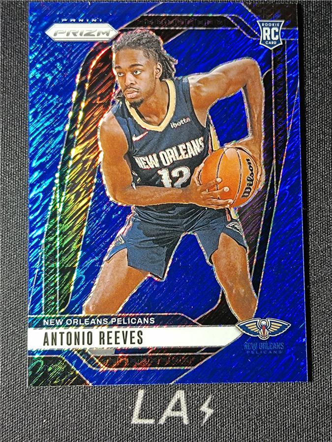 【LA拍卖】2024-25 Panini Prizm Antonio Reeves Pz 新秀 RC 先行 蓝Shimmer折 同背 12/ ...