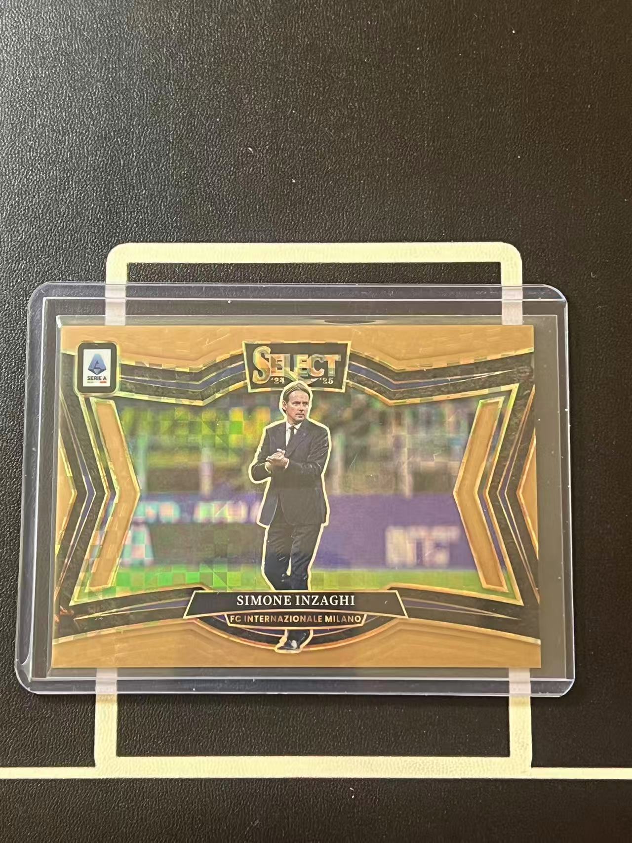 2024-25 Panini Select 意甲 Simone Inzaghi 西蒙尼 因扎吉 小因扎吉 国米 三级 铜格子折 铜棋盘折 45 ...