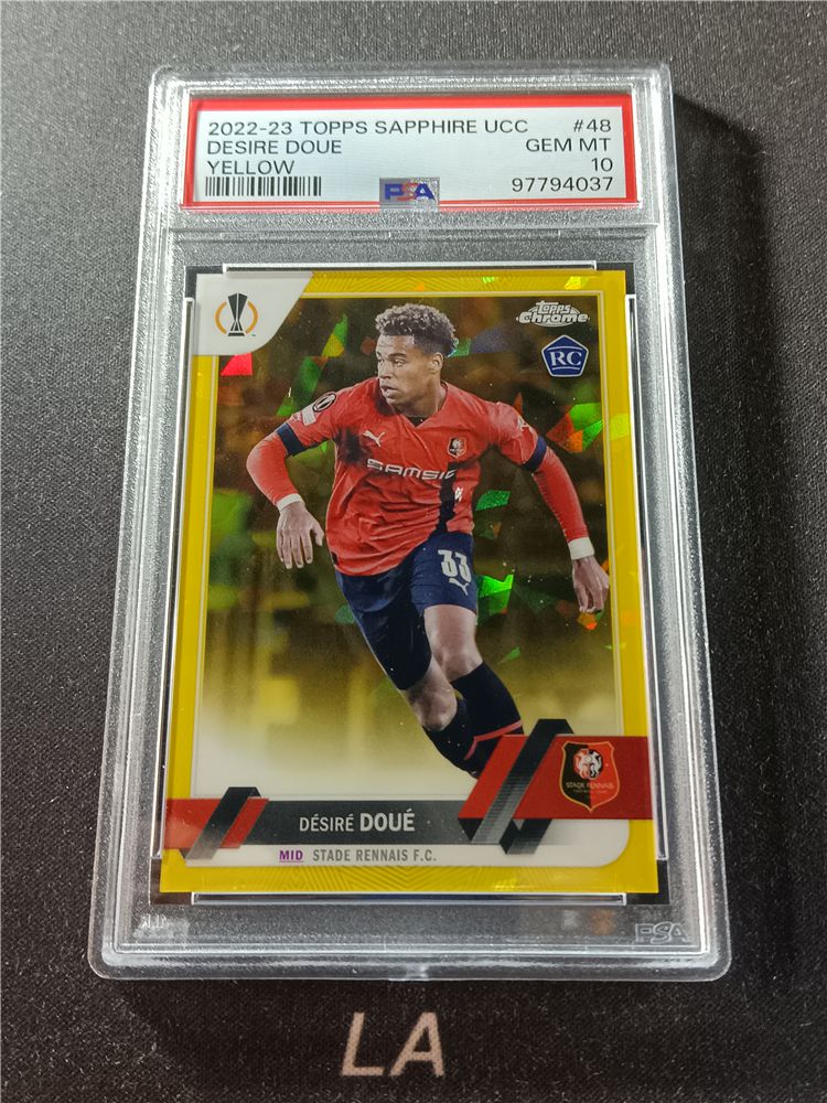 【LA拍卖精品】2022-23 Topps Chrome UCC Sapphire Desire Doue 欧冠 蓝宝石 新秀RC 德西雷 杜 ...