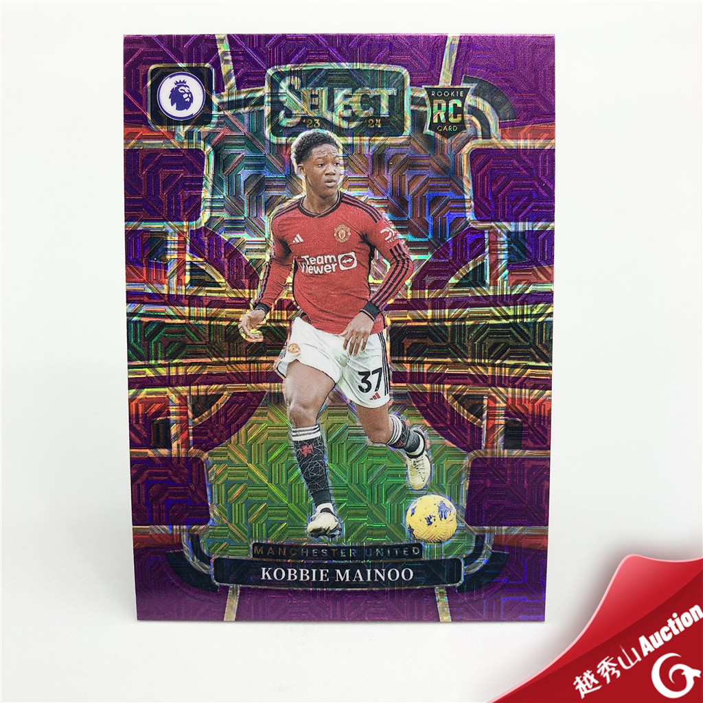 【CGTA越秀山】2023-24 Panini 英超Select 曼联 梅努 RC新秀 紫mojo折base #70 英格兰 Kobbie ...