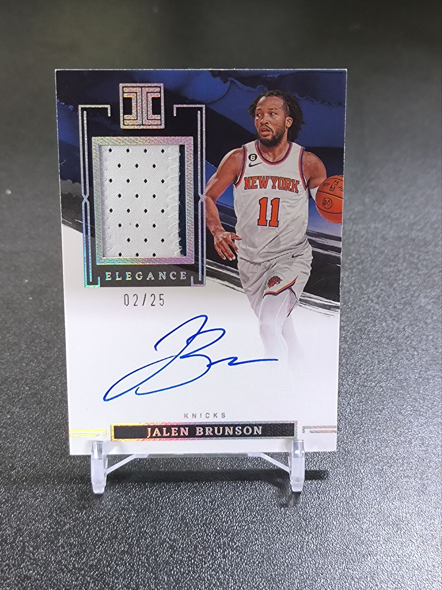 【浩行拍卖 截标预付75%】2022-23 panini impeccable jalen brunson 小真金 尼克斯 杰伦 布伦森 闪版 ...