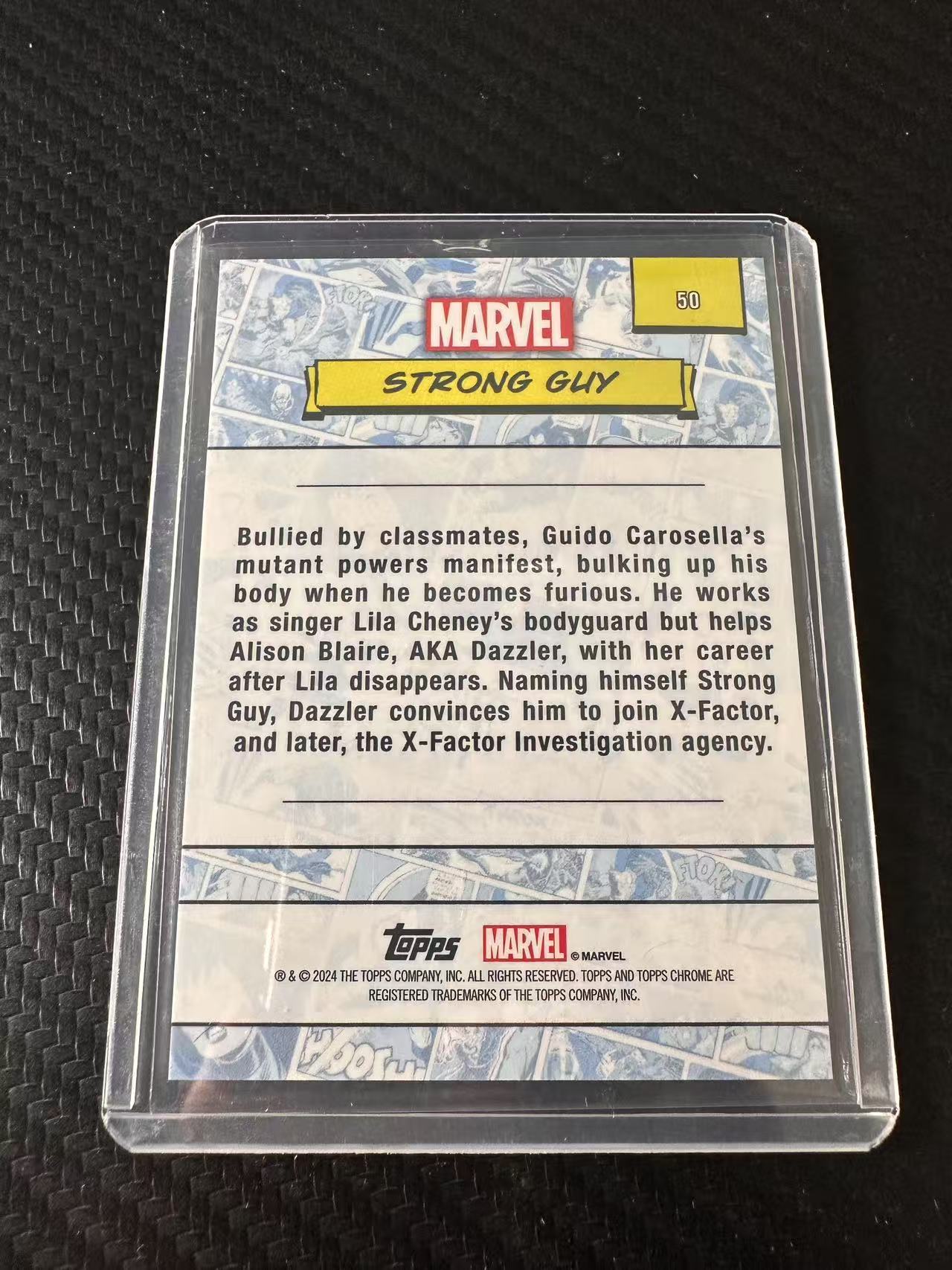 2024 Topps Marvel (MCU) 漫威 Chrome 元年 【十点代拍】 26/99编 绿碎冰折射 Strong Guy 壮汉 ...