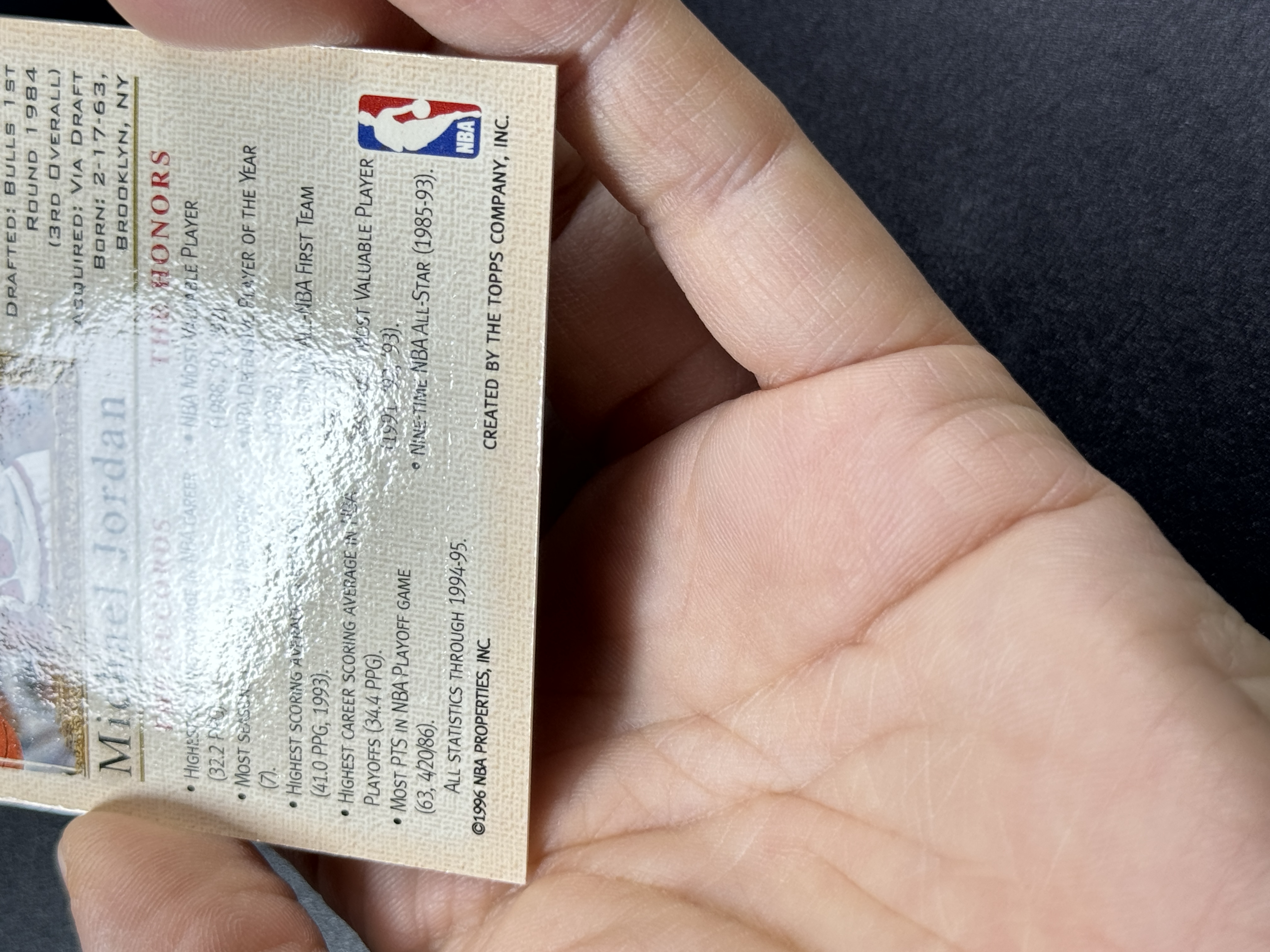 【喷子拍卖】1996-97 Topps Gallery Michael Jordan 芝加哥公牛 篮球之神 迈克尔 乔丹 The ...