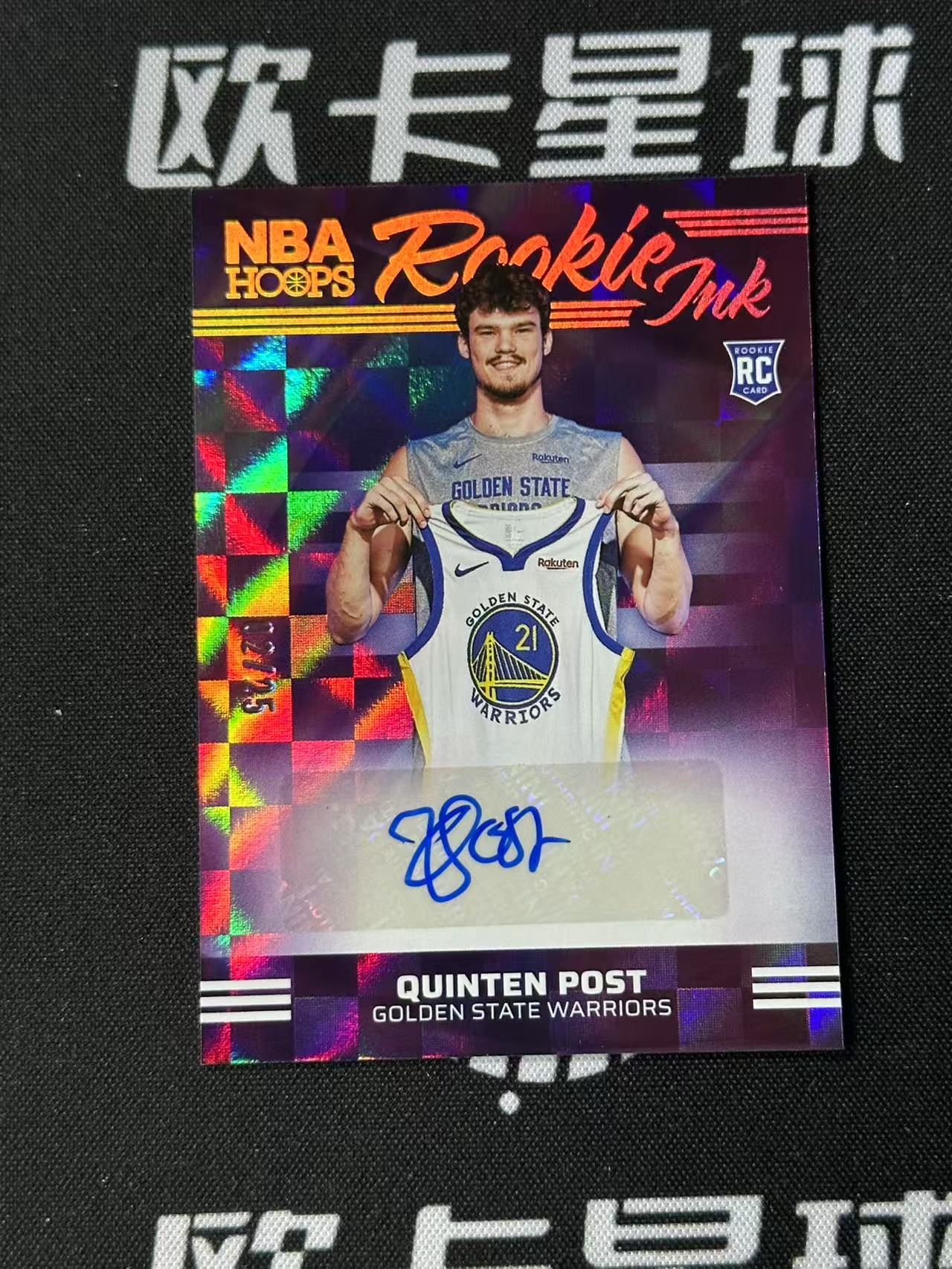 2024-25 Panini Hoops Quinten Post RC 【欧卡体育】新秀 昆滕 波斯特 签字 02/25编 ink签 格子折 ...