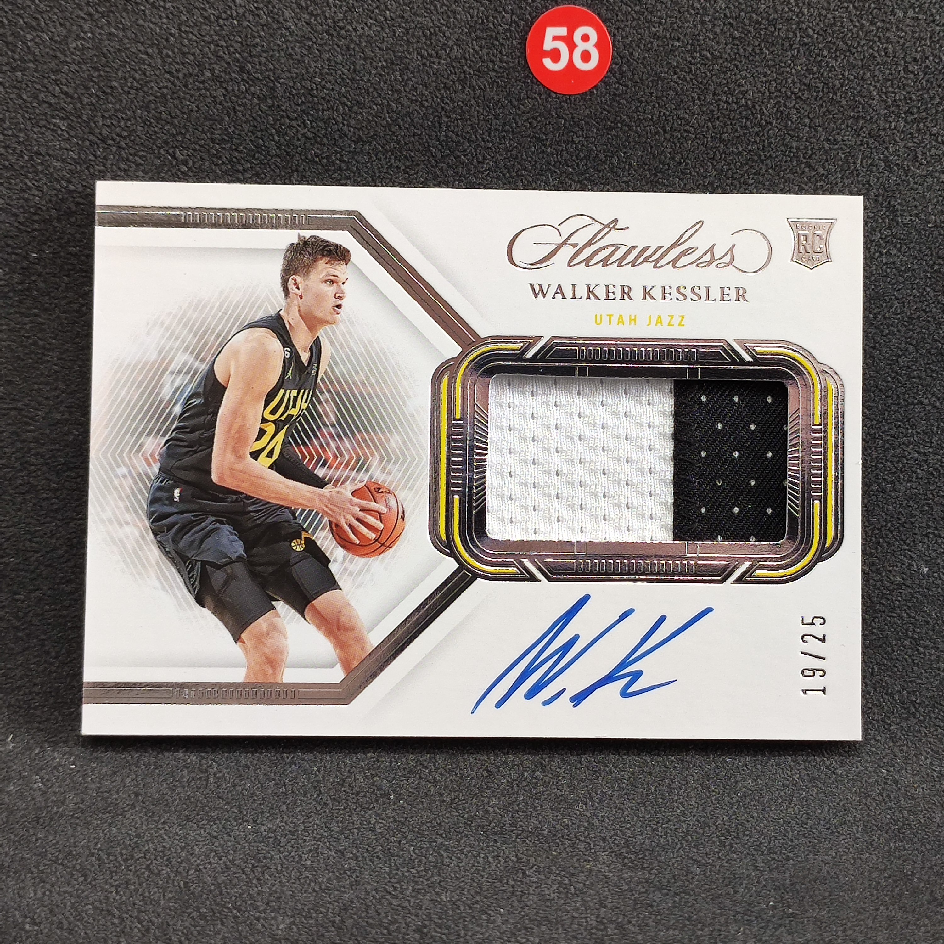 【大腿代卖精品】Walker Kessler 沃克凯斯勒 2022-23 Flawless 手提 RC新秀 /25编 RPA 签字 卡签 球衣 ...