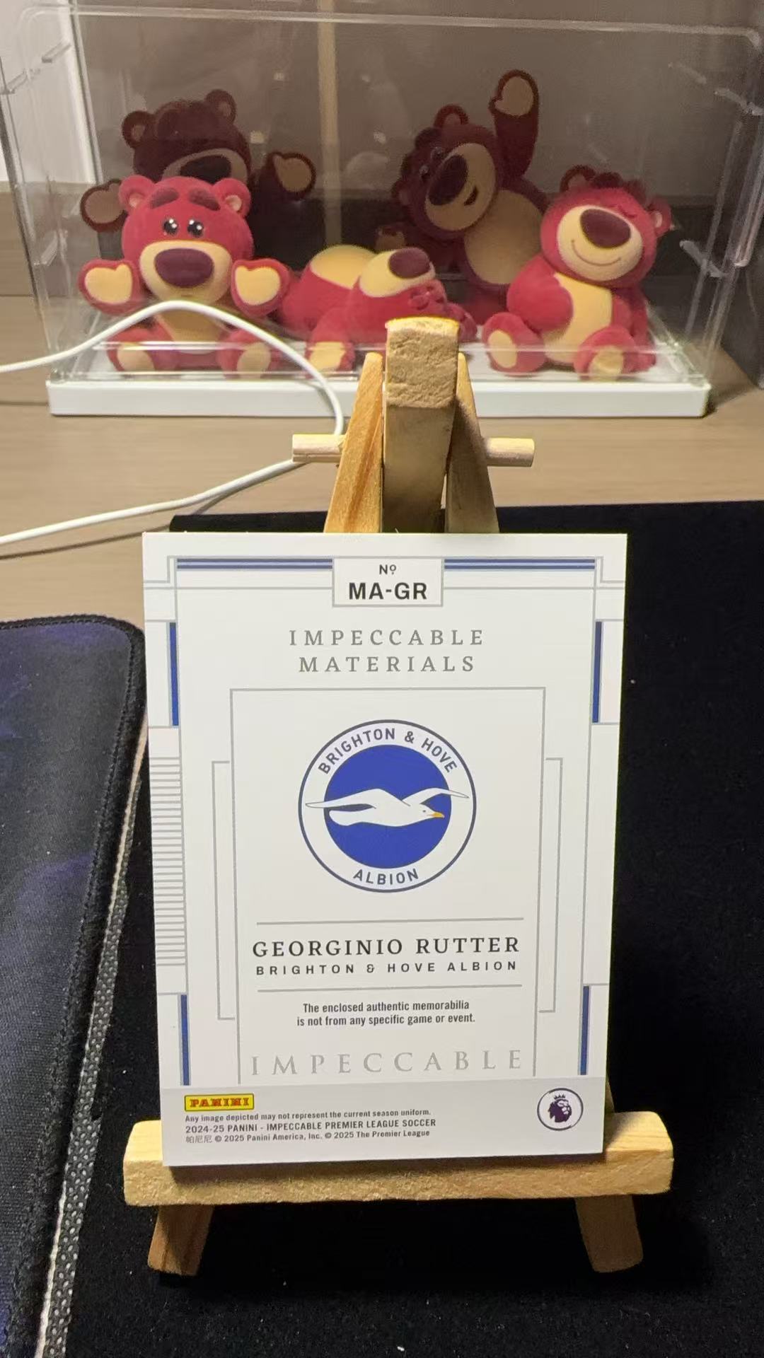 2024-25 Panini Impeccable Georginio Rutter 英超小真金 布莱顿 乔尔吉诺 鲁 80/99编 小窗物料 ...