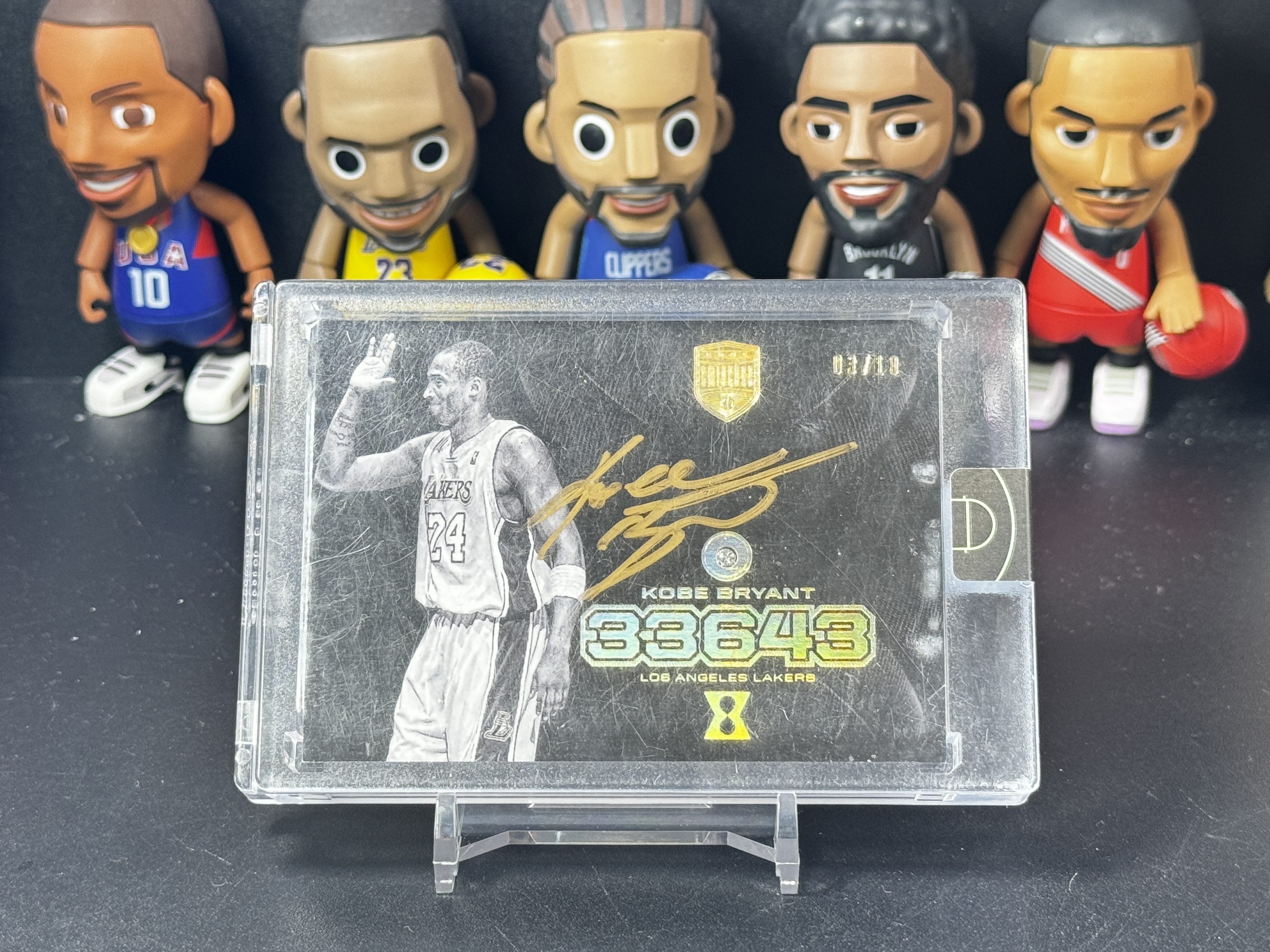 【喷子拍卖】2017 panini eminence Kobe Bryant 大真金白银 洛杉矶湖人 科比 布莱恩特 生涯总得分 33643分 ...