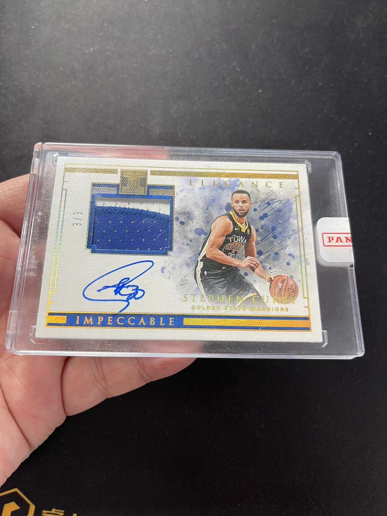 2018-19 Panini Impeccable Stephen Curry 小真金 勇士 斯蒂芬库里 elegance patch 签字卡 ...