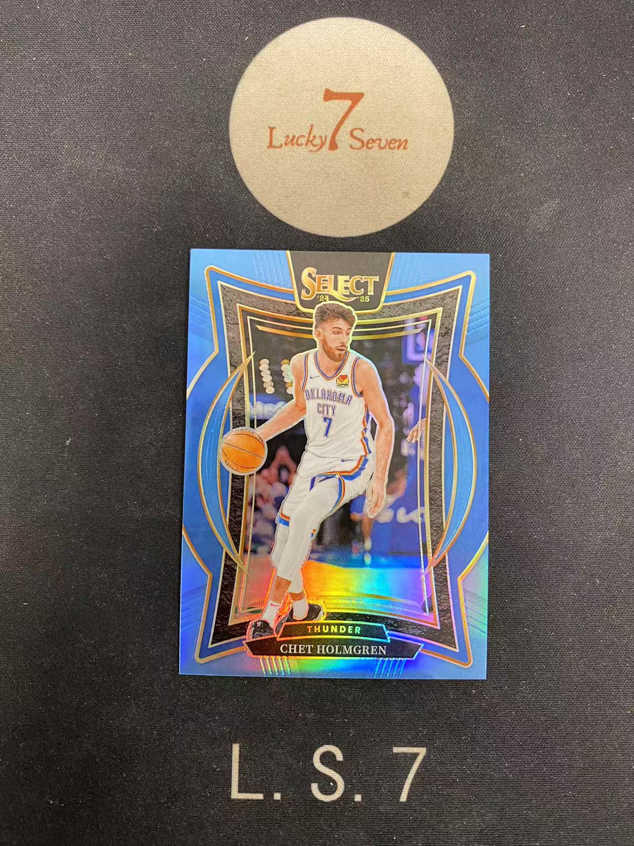 2024-25 Panini Select Chet Holmgren LS7拍卖 雷霆 切特 霍姆格伦 287/299 蓝折 一级 Base ...
