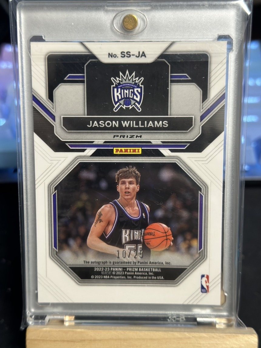 2022-23 Panini prizm Jason Williams PZ 国王名宿 杰森 贾森威廉姆斯 白巧克力 签字 SS签 mojo ...