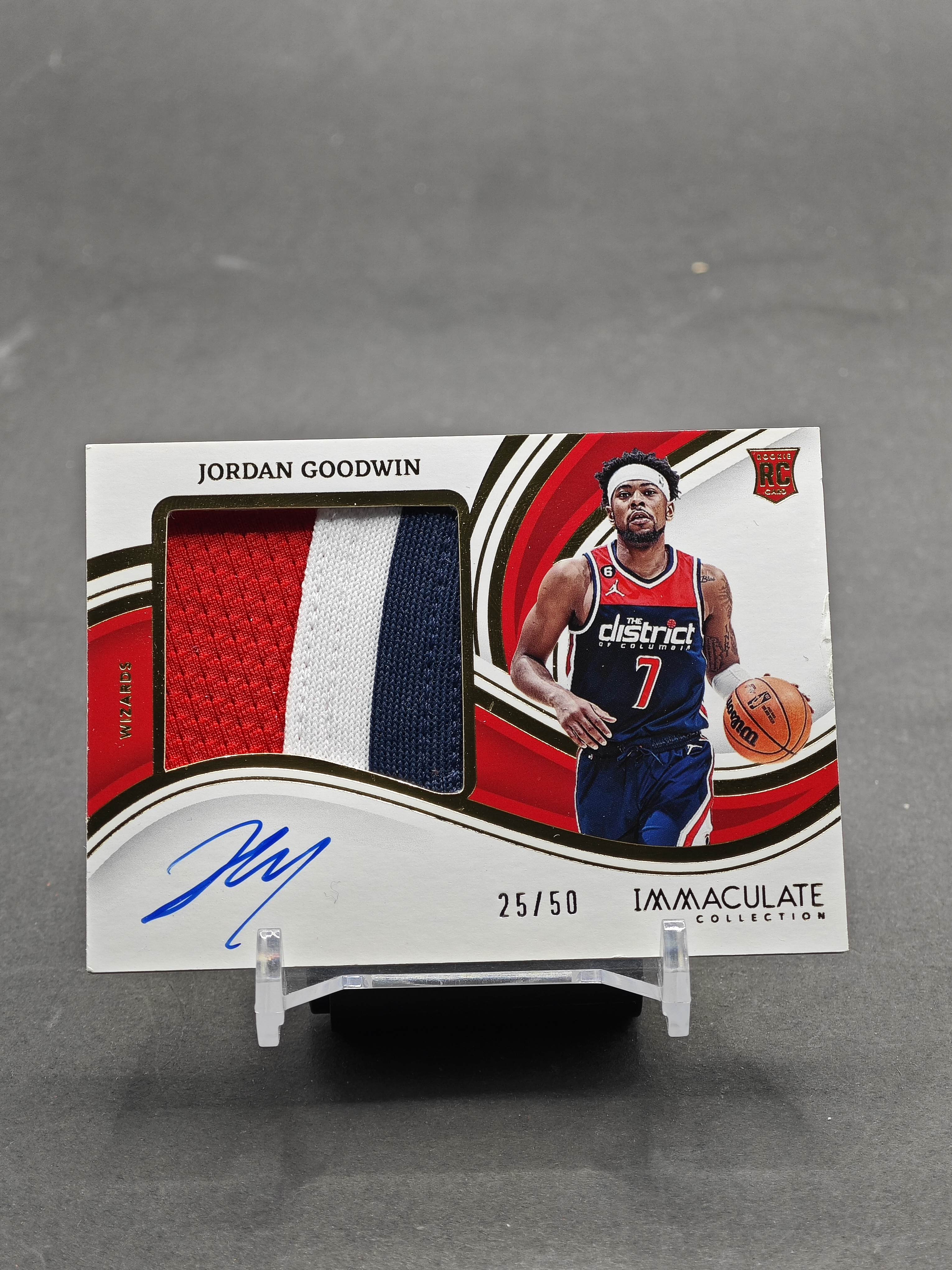 2022-23 Panini Immaculate Jordan Goodwin 【QM拍卖】乔丹 古德温 新秀 RPA 50编 球衣物料 ...