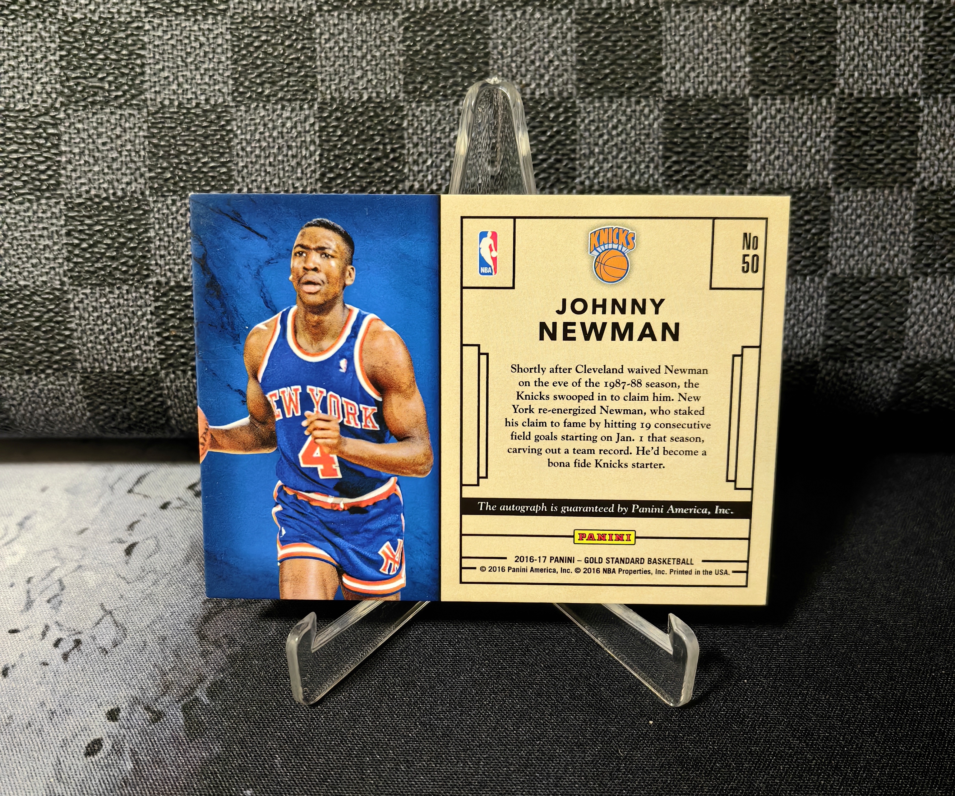 2016-17 Panini Gold Standard Johnny Newman 金砖 尼克斯 约翰 纽曼 签字 99编 卡品如图 收藏必备 卡淘