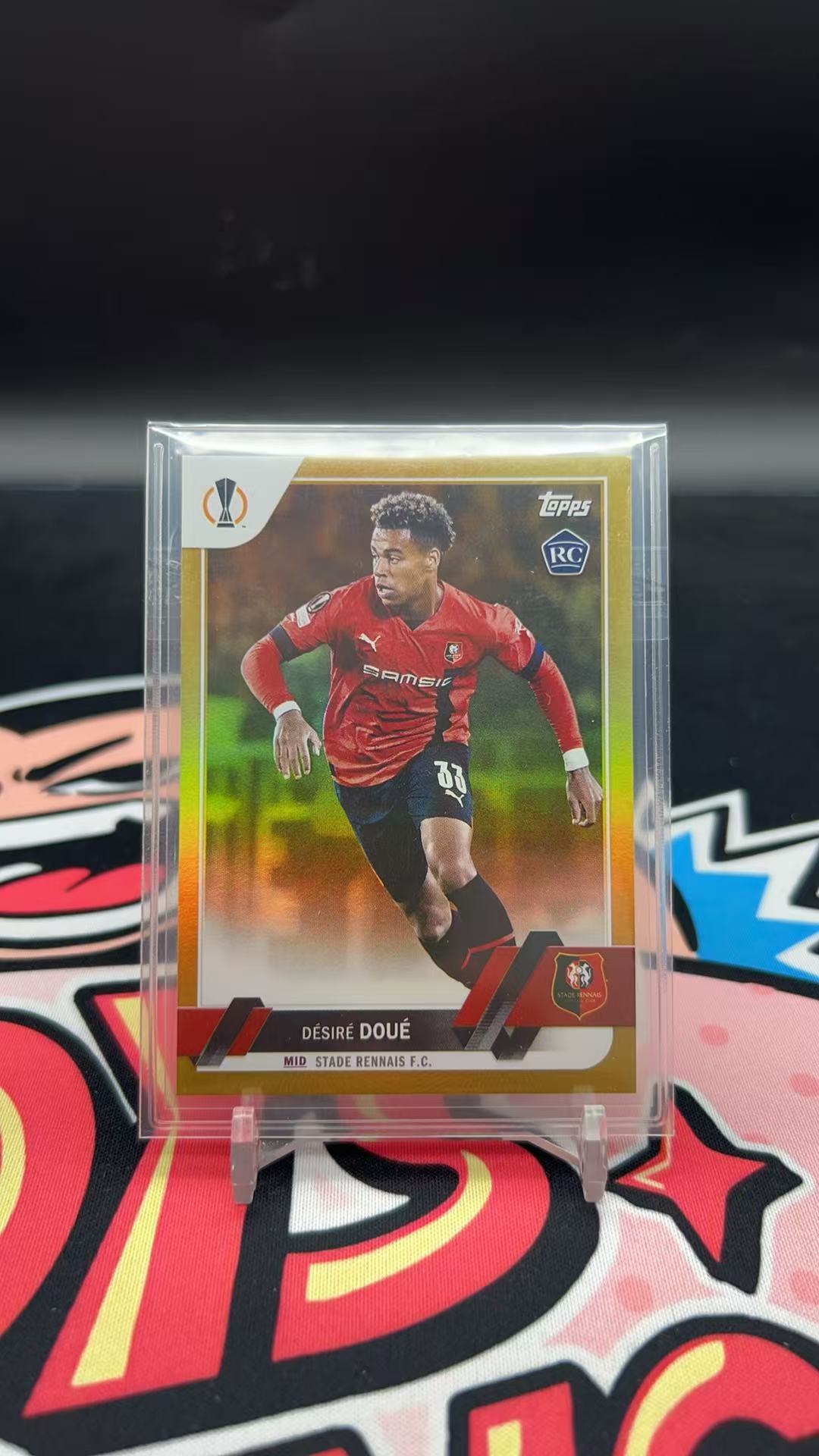 【玩具坑】2022-23 TOPPS UCC DESIRE DOUE 德西雷 杜埃 RC 新秀 50编 金折 雷恩 巴黎圣日耳曼 法国 欧冠 ...