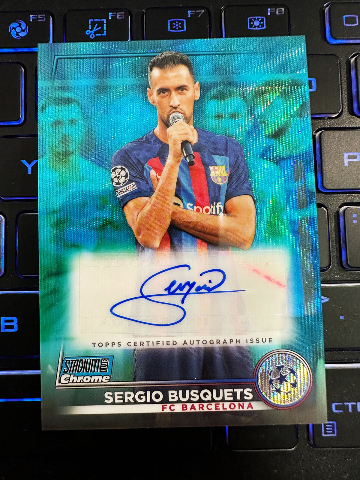 2022-23 Topps Stadium Club Chrome Sergio Busquets 【麦考拍卖】m 竞技场 欧冠 塞尔吉奥 布 ...