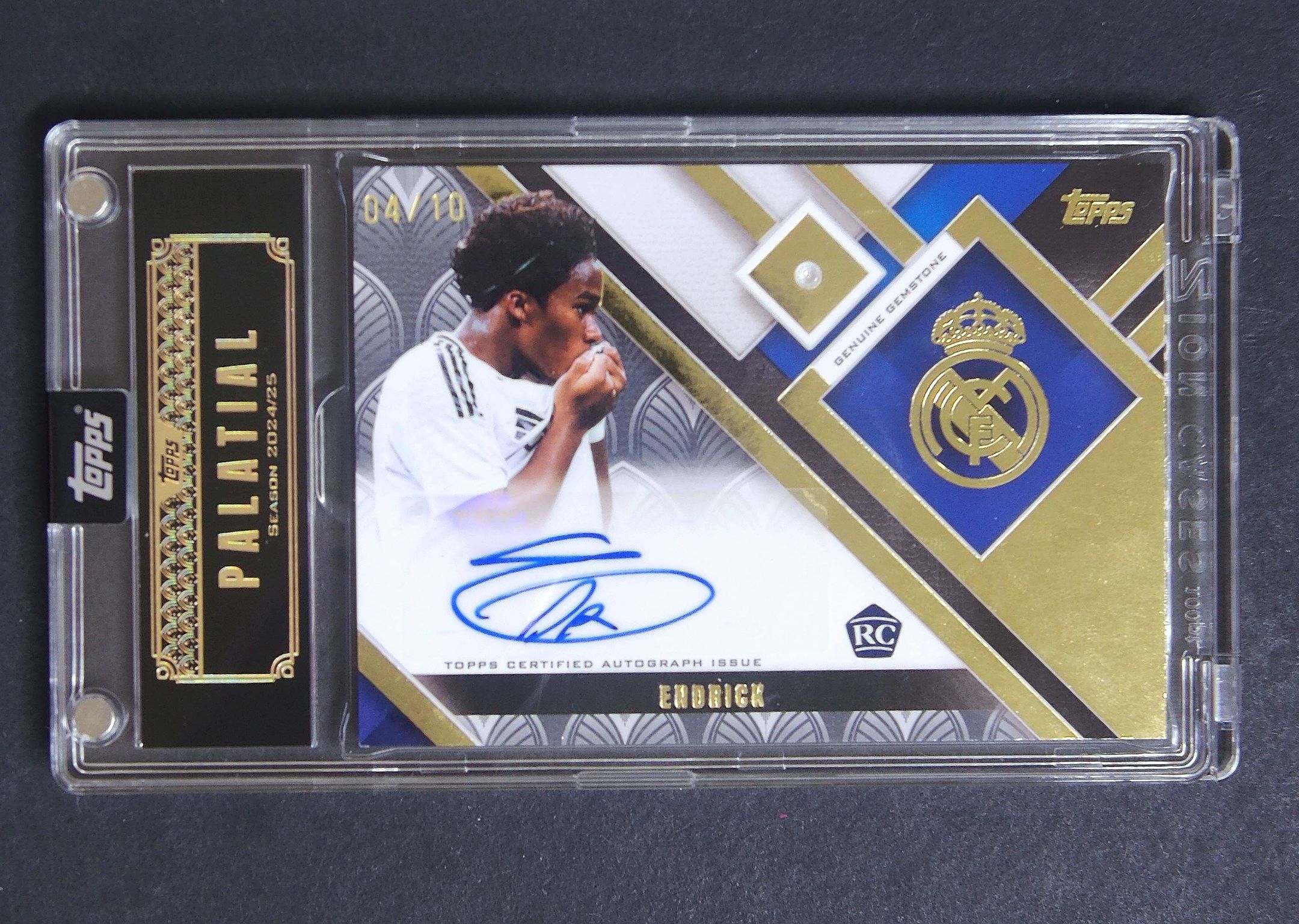 2025 Topps PALATIAL ENDRICK RC LU酱专业代卖 （道馆哥）皇马 宫殿 皇家马德里 高端 恩德里克 新秀 黑折 ...