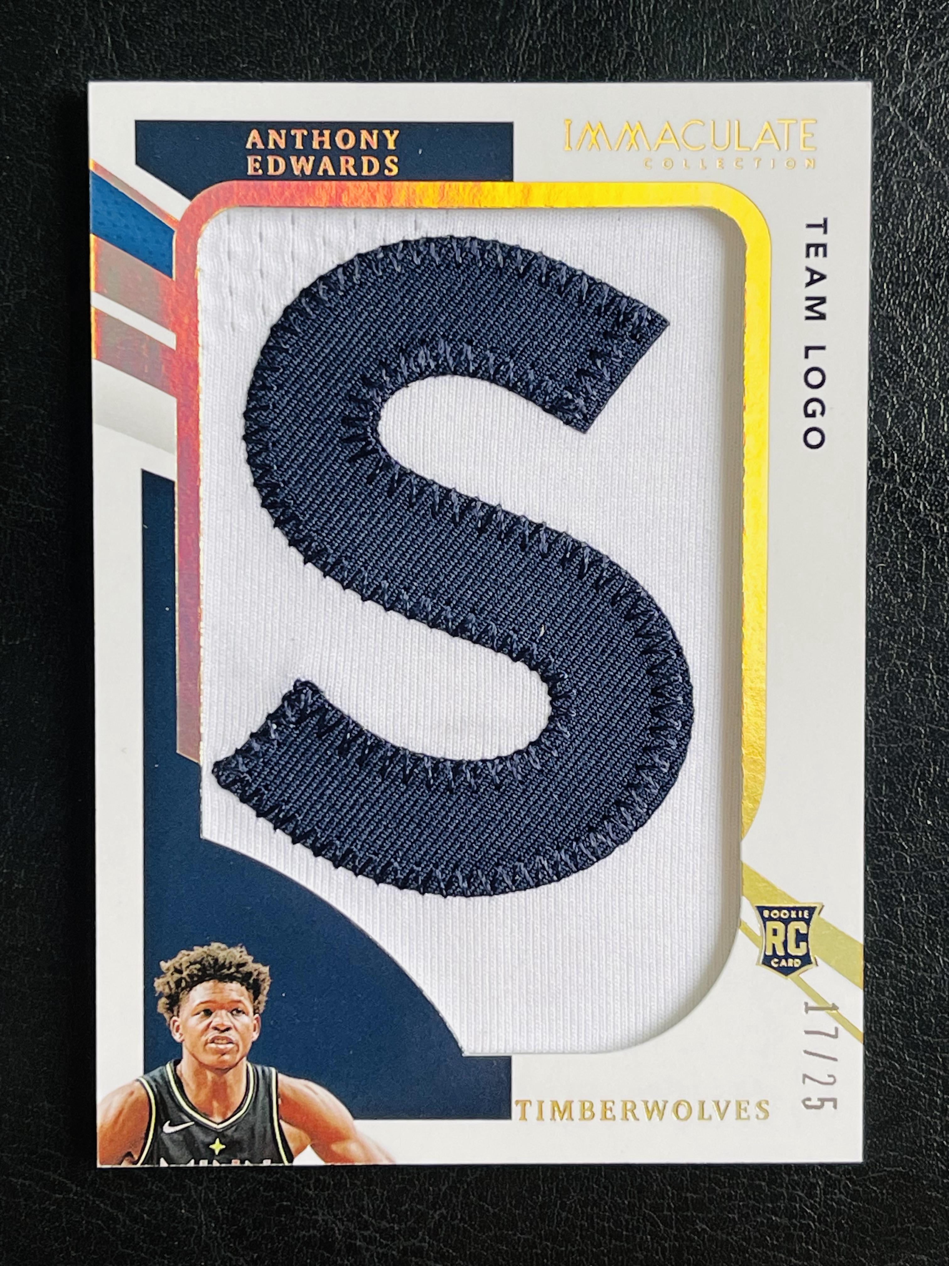2020-21 Panini Immaculate Anthony Edwards RC 【鲸鱼卡社】TW 华子 爱德华兹 新秀RC /25编 ...