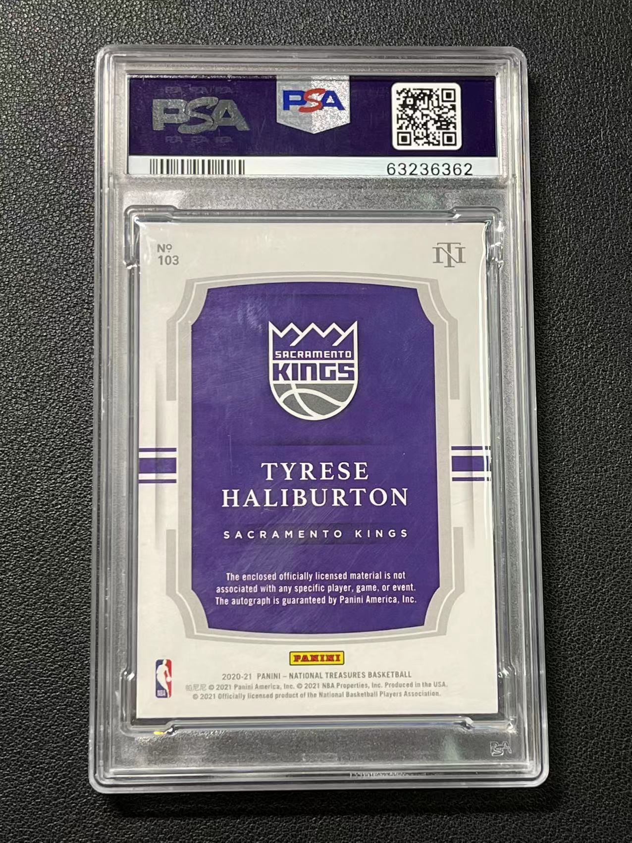 【超新星精品】2020-21 National Treasures Haliburton RC 国宝 新秀 哈里伯顿 哈利伯顿 10编 金平行 patch签字 正RPA PSA8分评级 ...