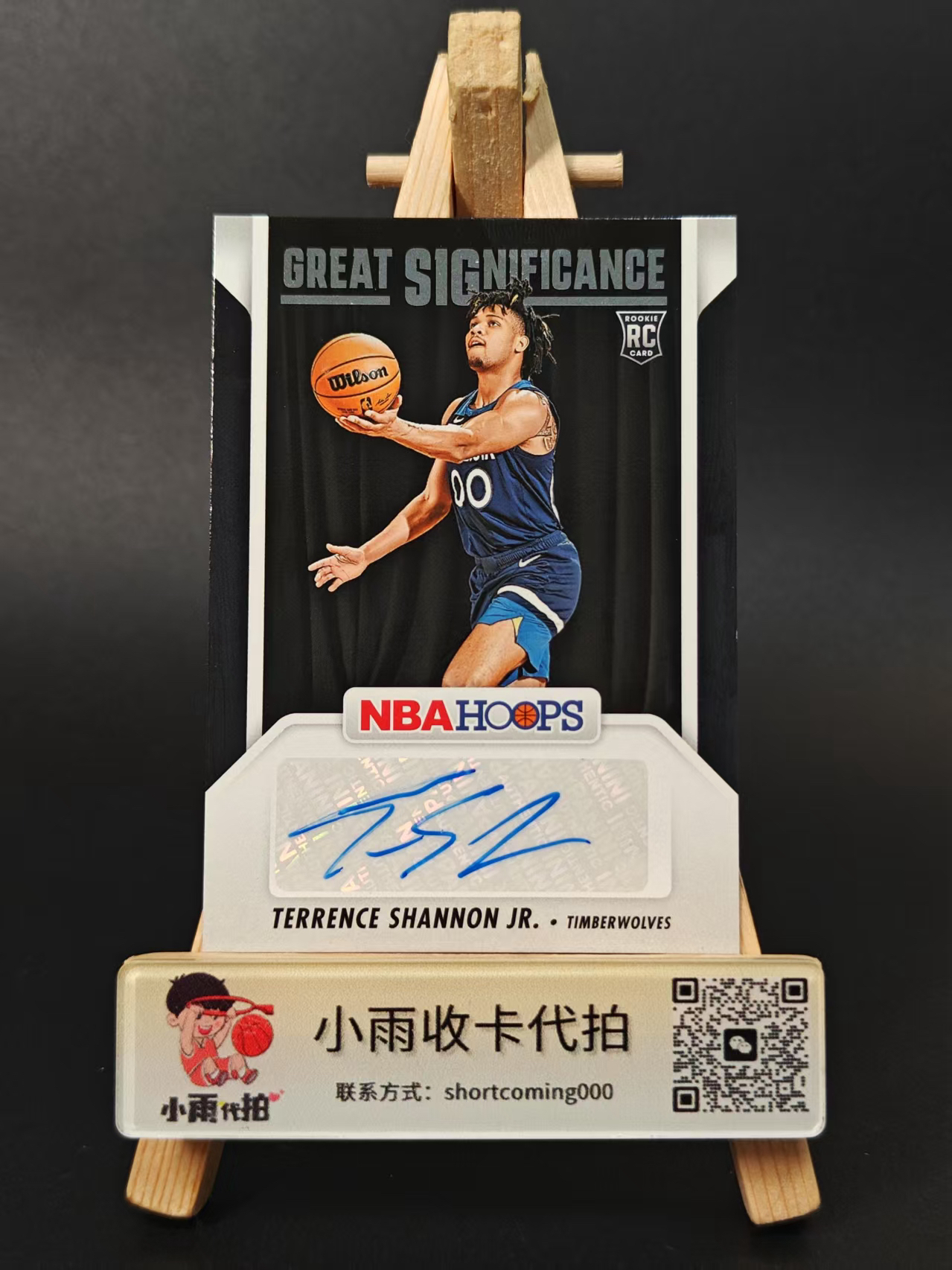 2024-25 Panini NBA Hoops Terrence Shannon Jr. RC hoops 森林狼 新秀 香农 签字 贴签 ...