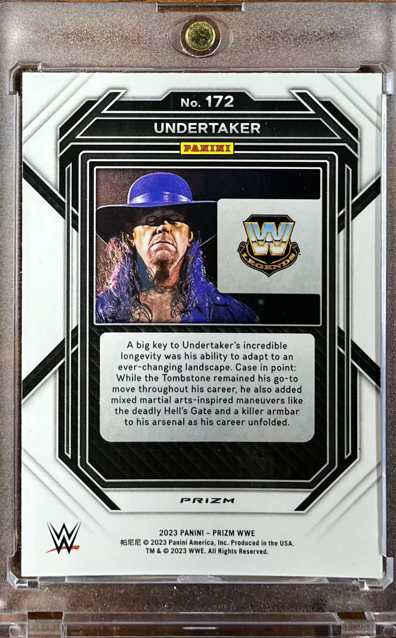2023 Panini Prizm WWE Undertaker WWE 送葬者 UnderTaker UT 红波纹 第一张 卡淘