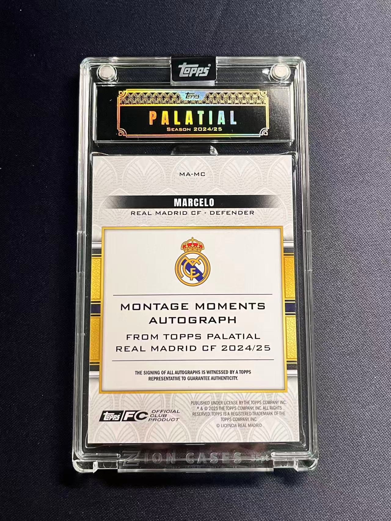 【大四喜拍卖】2024-25 Topps Palatial 皇马宫殿 Marcelo 马塞洛 20/25编 低编 橙折 签字 签名 皇家马德里 ...