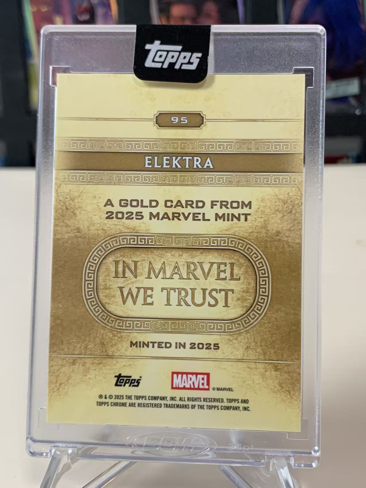 2025 Topps Marvel (MCU) Mint 漫威 Minted 原封砖 金折 折射 限编50 艾丽卡 序号95 Elektra ...