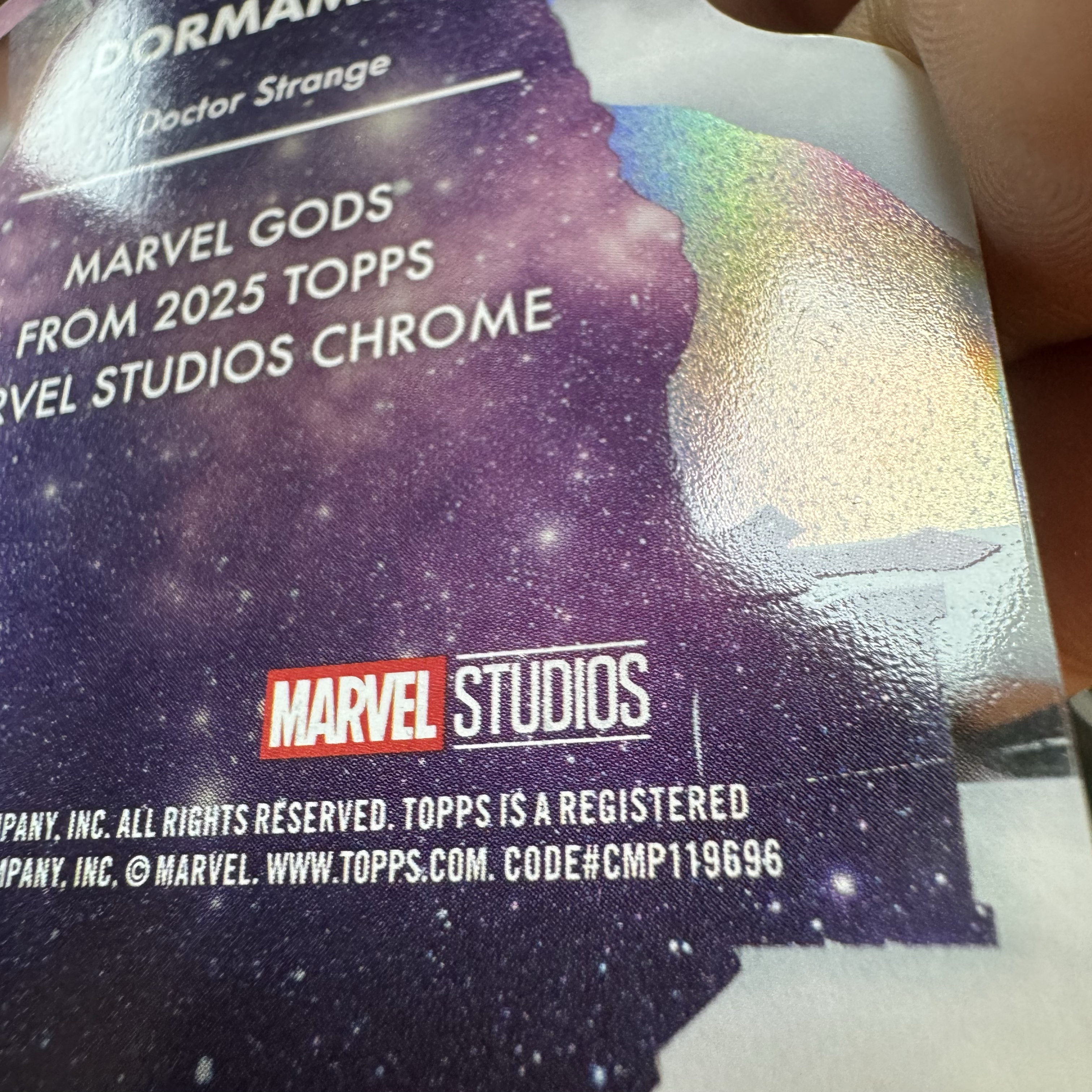 2025 Topps Marvel (MCU) 漫威 【十三笔】 Chrome Marvel Studios Gods 异形切割 胶片特卡 ...
