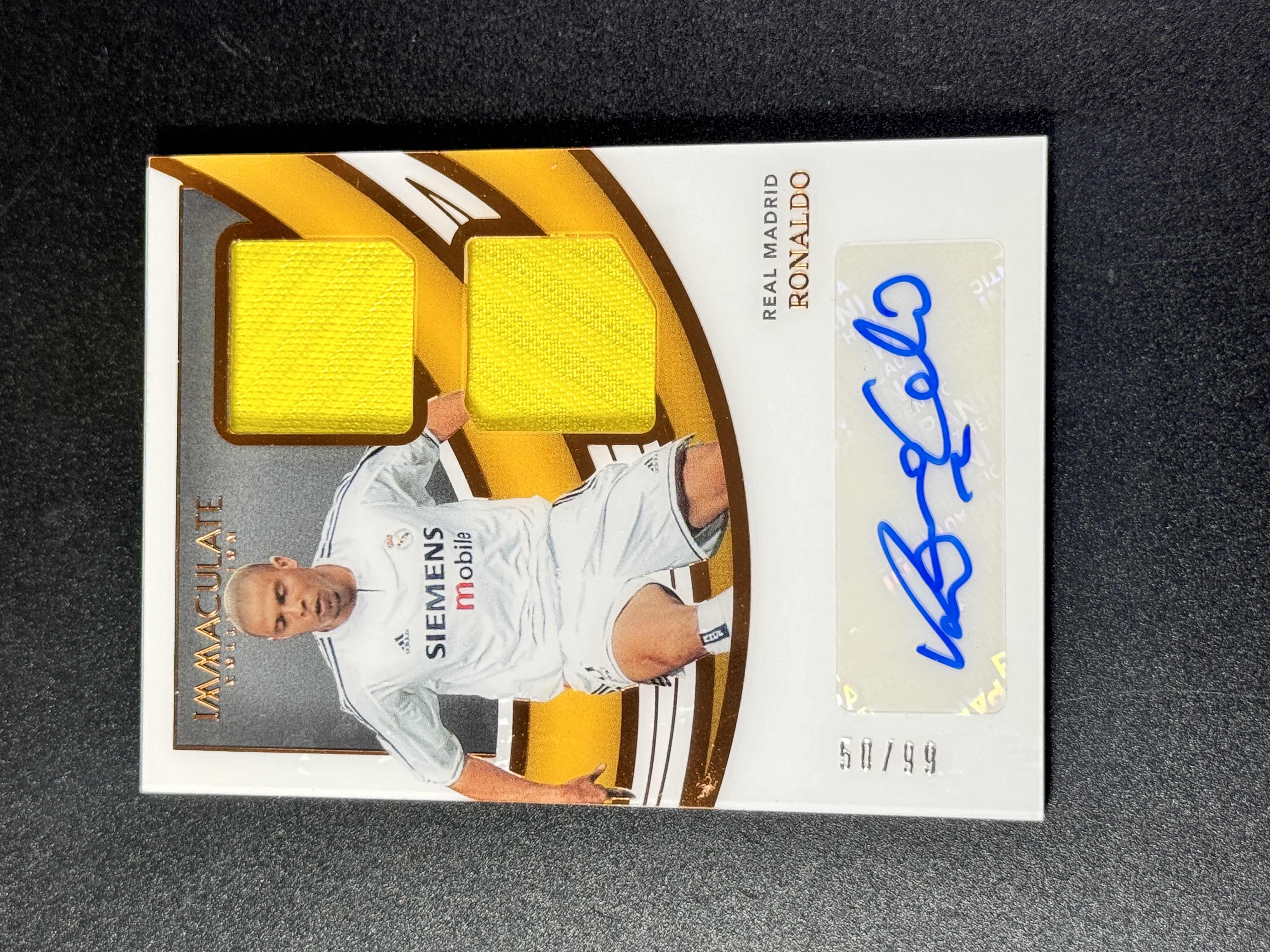 【喷子拍卖】2022-23 panini immaculate Ronaldo 皇家马德里 巴西巨星 外星人 罗纳尔多 99编 双窗 球衣 ...