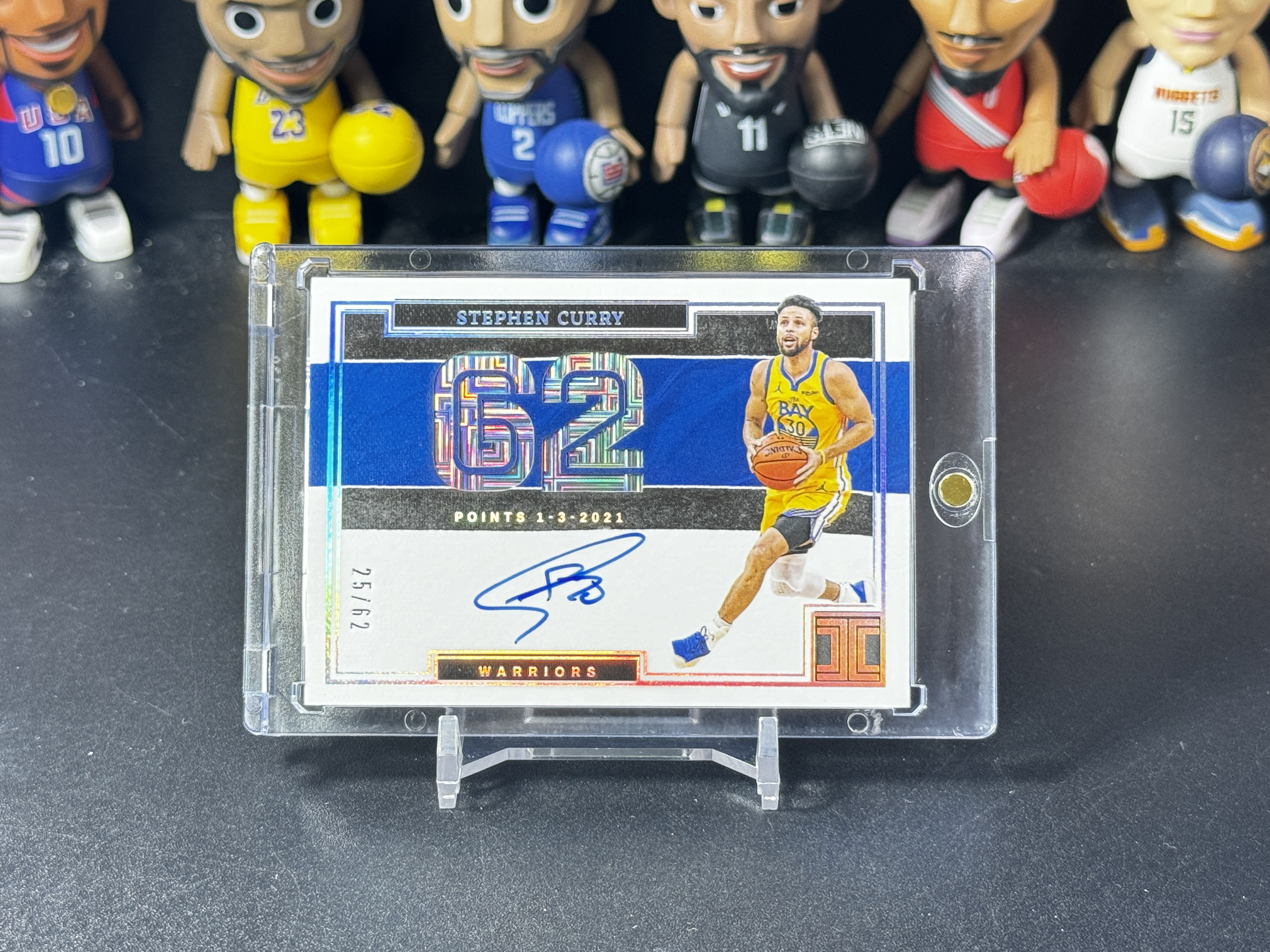 【喷子拍卖】2021-22 panini impeccable Stephen Curry 小真金白银 金州勇士 斯蒂芬 库里 生涯最高62分 ...