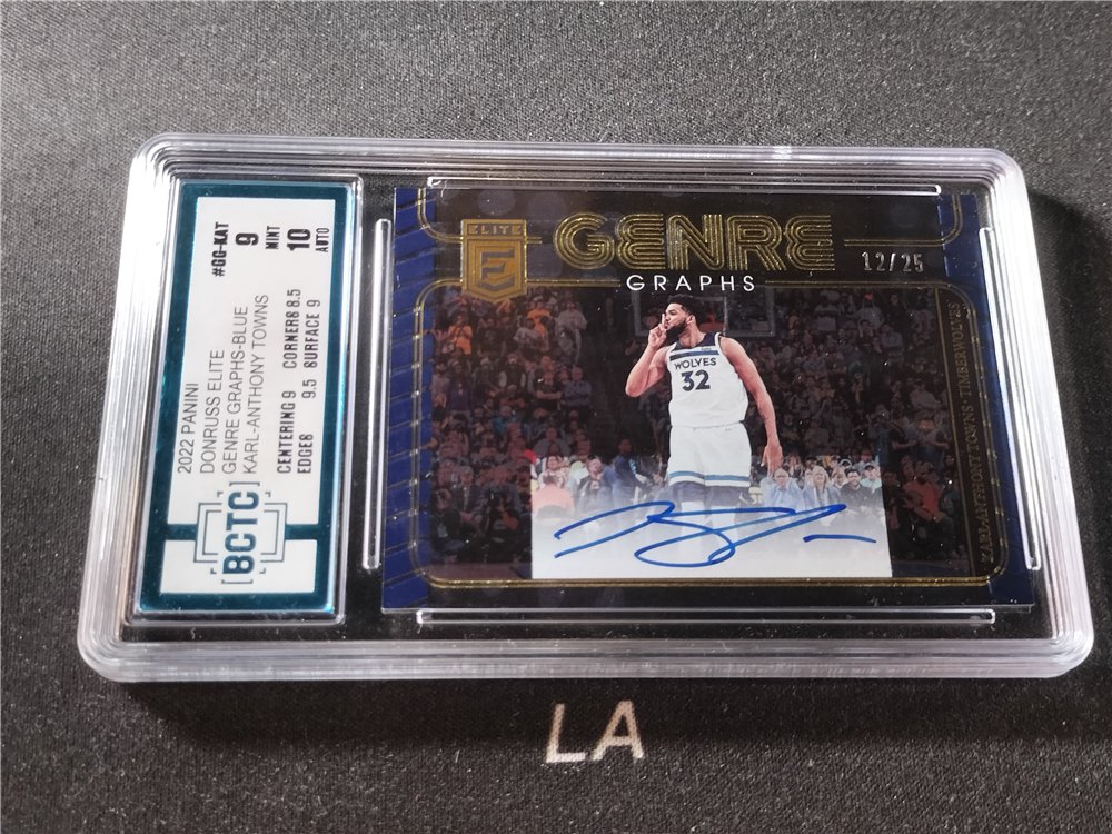 【LA拍卖】22-23 Donruss Elite Karl-Anthony Towns 杜蕾斯精英 卡尔 安东尼 唐斯 森林狼 尼克斯 蓝版 ...