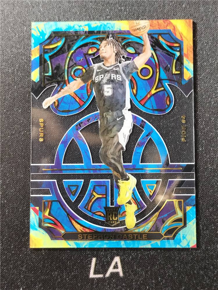 【LA拍卖】2024-25 Panini Court Kings Stephon Castle 油画 新秀RC 斯蒂芬 卡斯尔 马刺队 胶片 ...