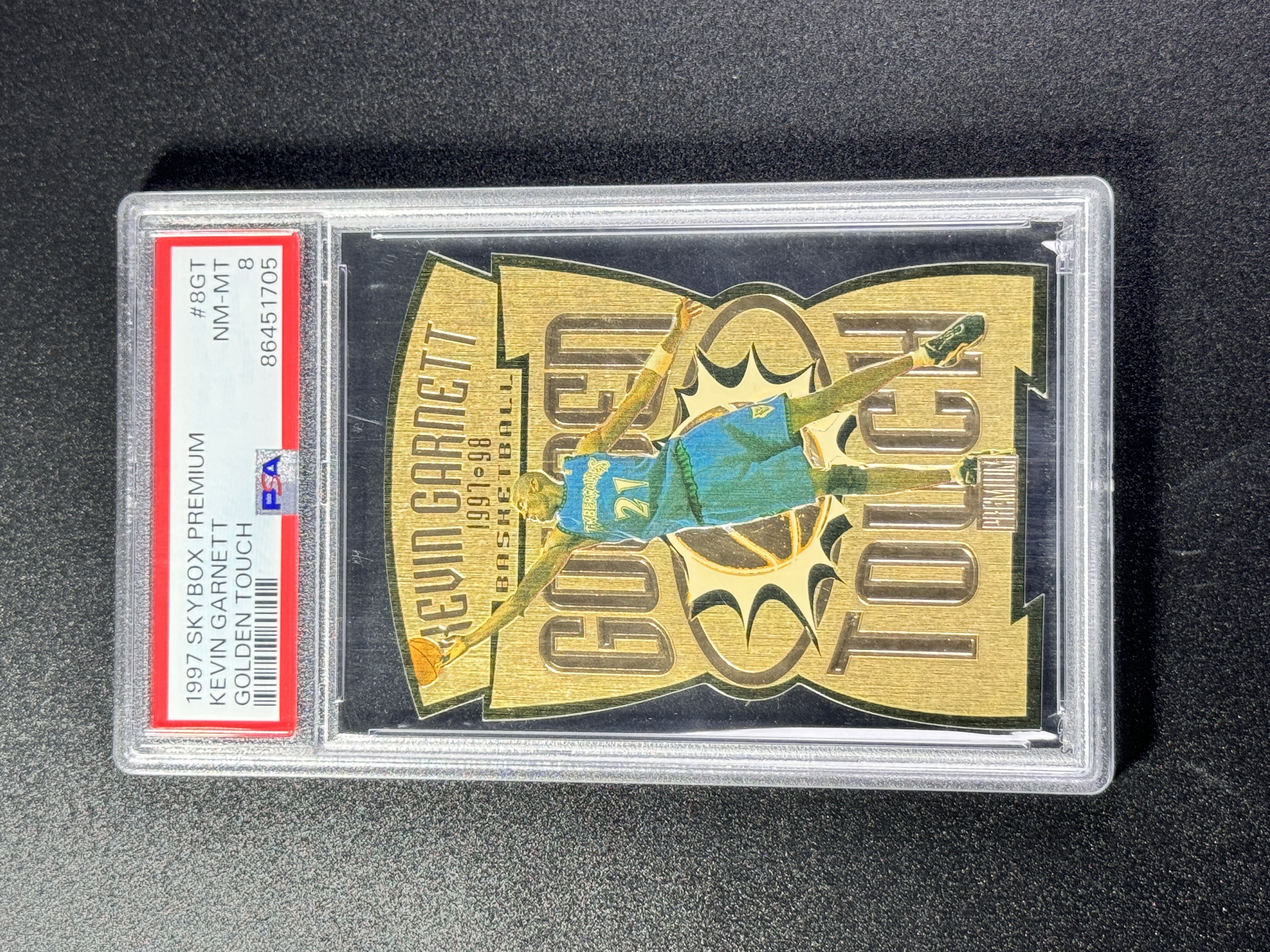 【喷子拍卖】1997-98 Skybox Premium Kevin Garnett 明尼苏达森林狼 加内特 golden touch 大金牌 ...