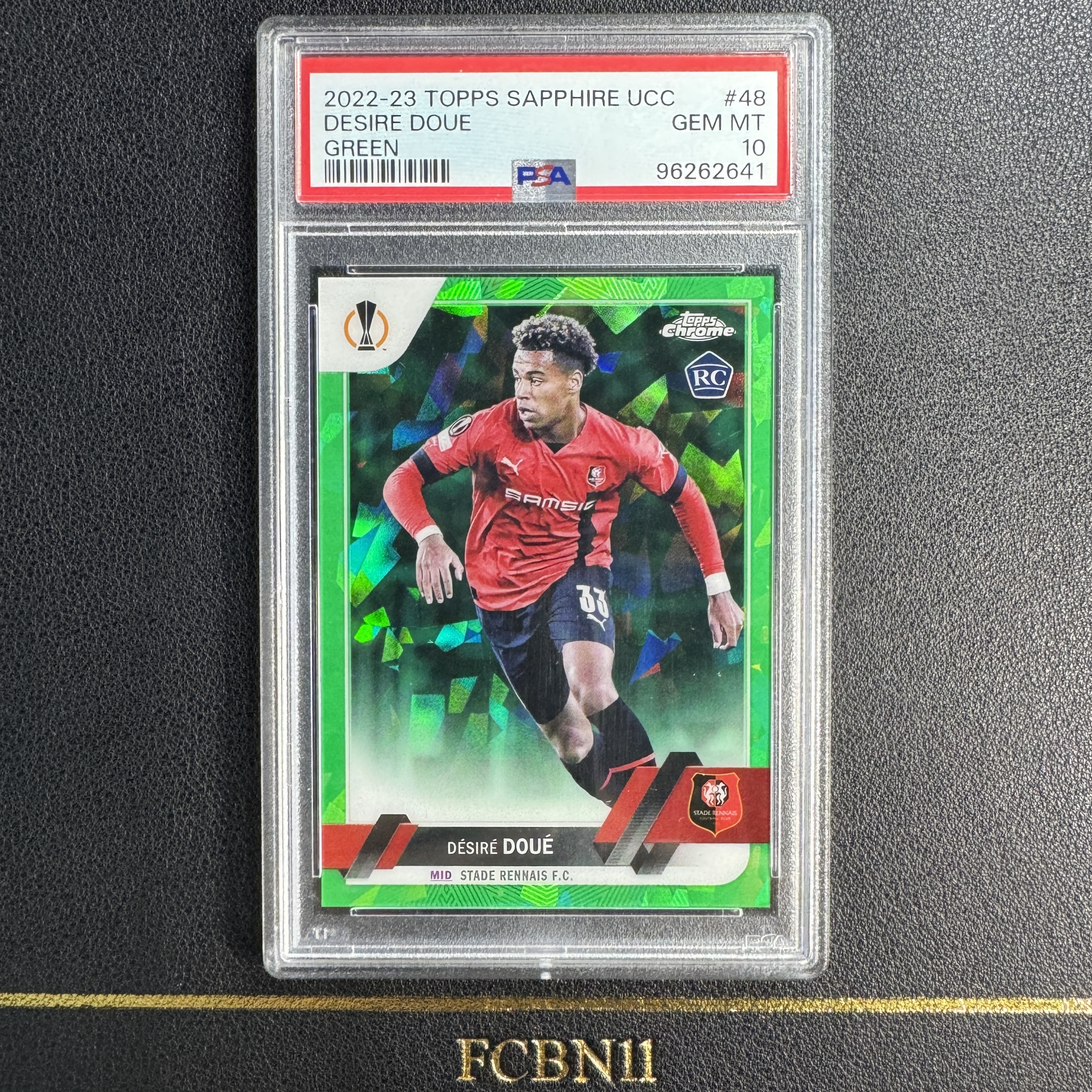 【FCB拍卖】2022-23 TOPPS CHROME DESIRE DOUE 德西雷 杜埃 RC 新秀 70编 42/70 绿碎冰折 ...
