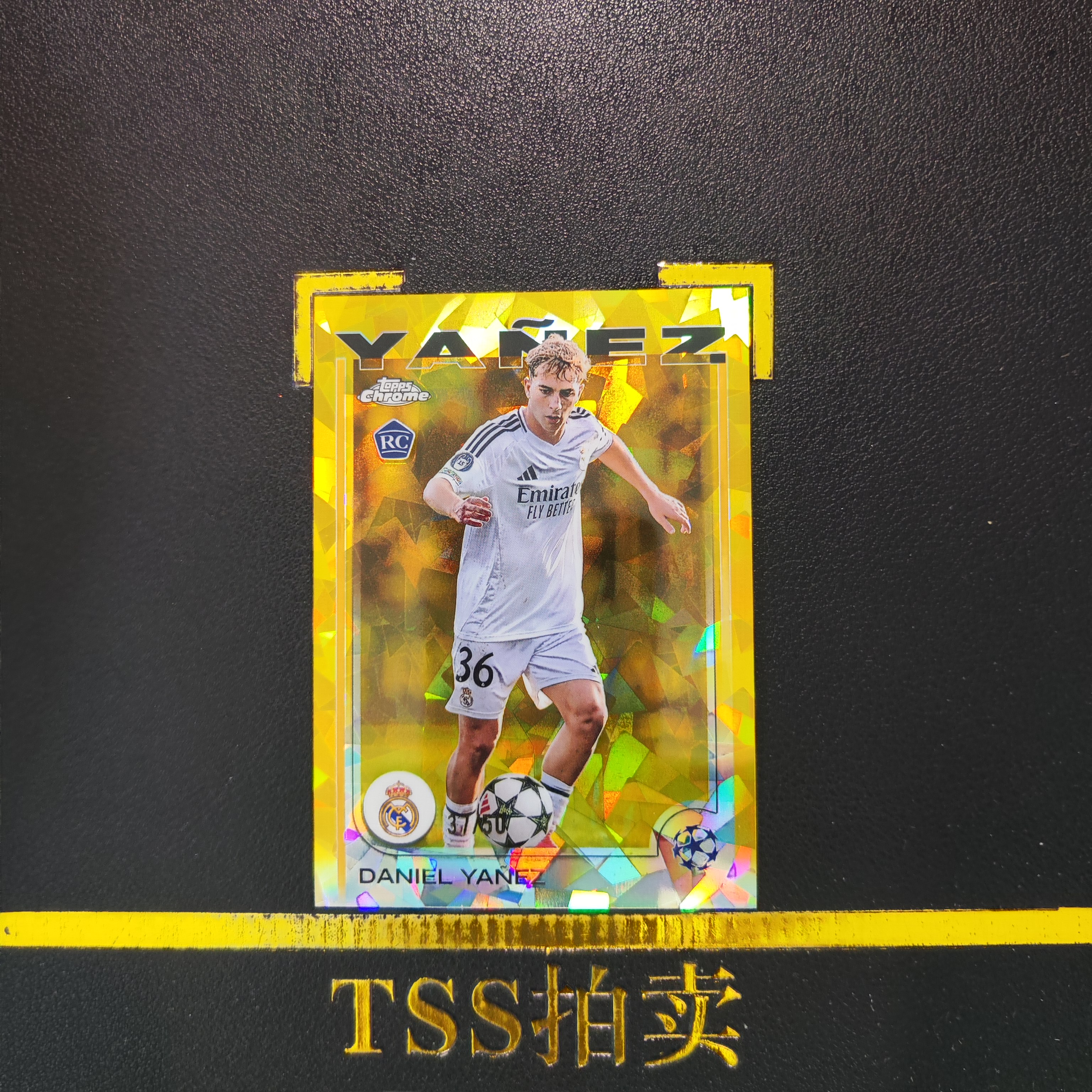 2025 【TSS代卖-预付80％】 Chrome Daniel Yanez RC 丹尼尔 亚涅斯 亚内兹 新秀 皇马 皇家马德里 金碎冰折 ...