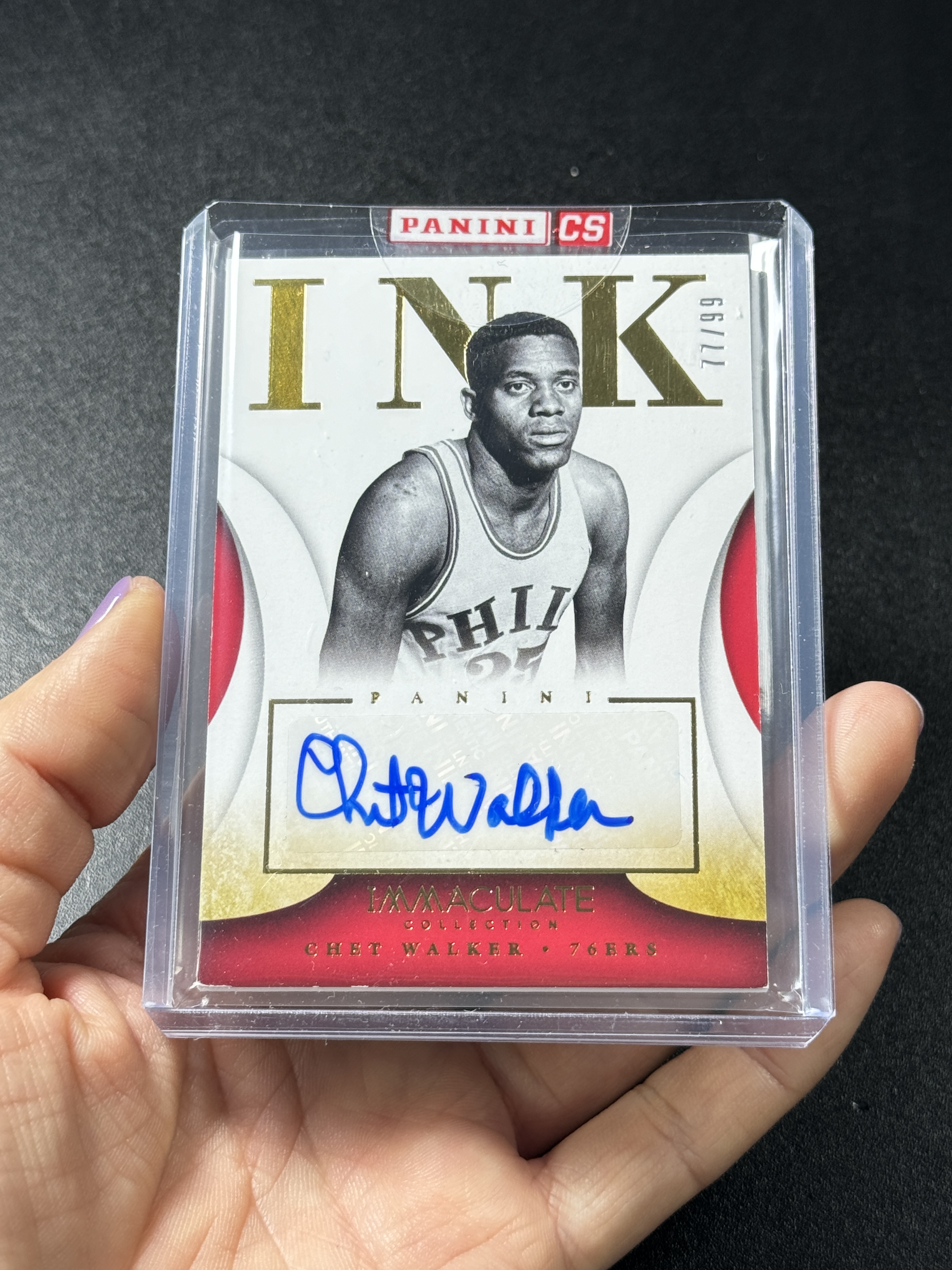 【喷子拍卖】 2013-14 Panini Immaculate Chet Walker 费城76人 切特 沃克 签字 99编 专收必备 边角 ...