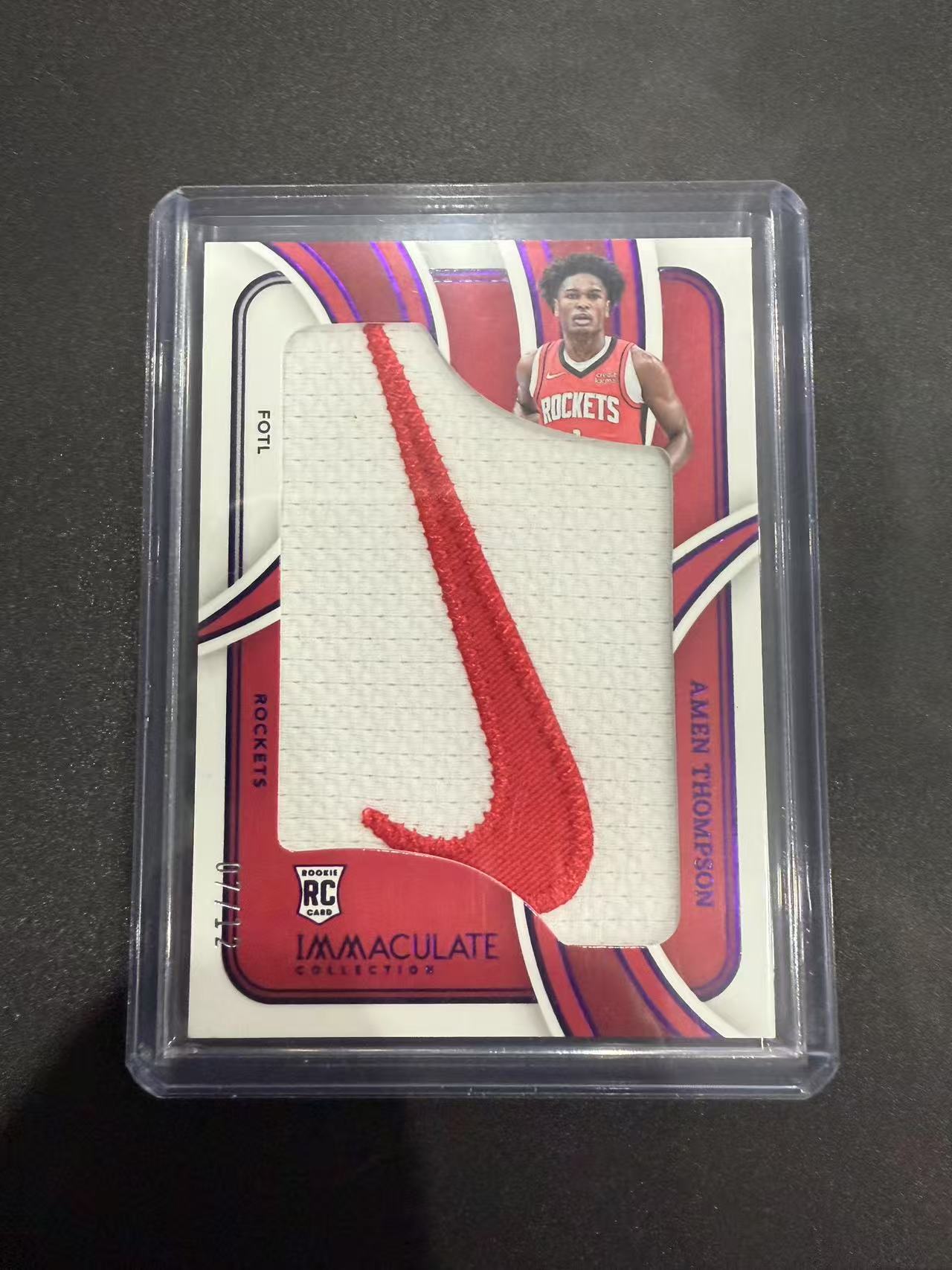 【扒卡拍卖】 2023-24 Panini Immaculate Amen Thompson RC imm 火箭 新秀 阿门 汤普森 12编 ...