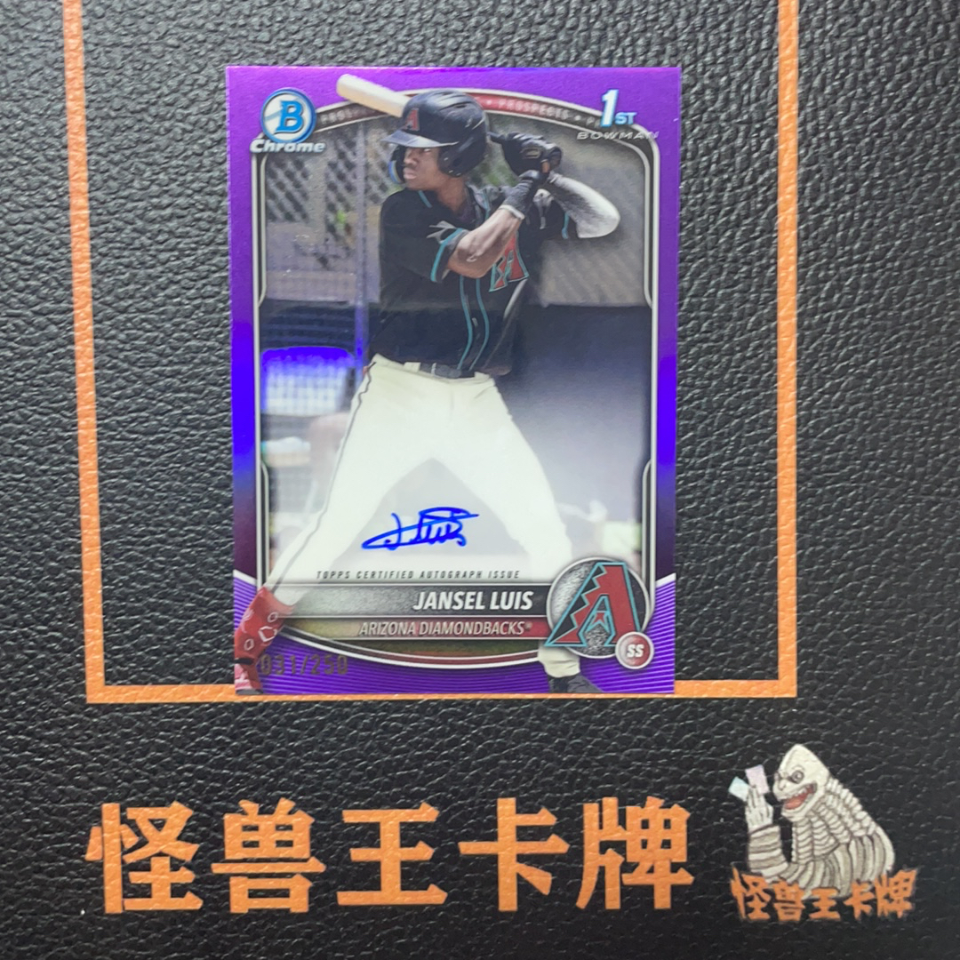 （怪兽拍卖） GSW-C53 2025 Topps Bowman Chrome Jansel Luis 詹赛尔 路易斯 新秀 RC 1st ...