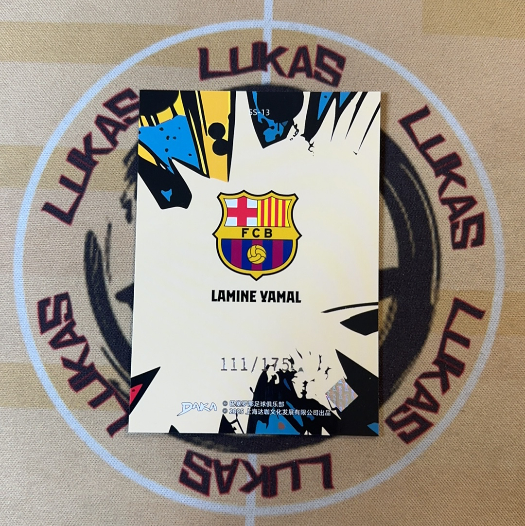 撸卡厮 Lukas 2024-25 达咖 Daka Top Audience 巴塞罗那 巴萨 队盒 亚马尔 Yamal 111/175编紫折特卡 大比例 潜力无限 专收必备（梁） 卡淘