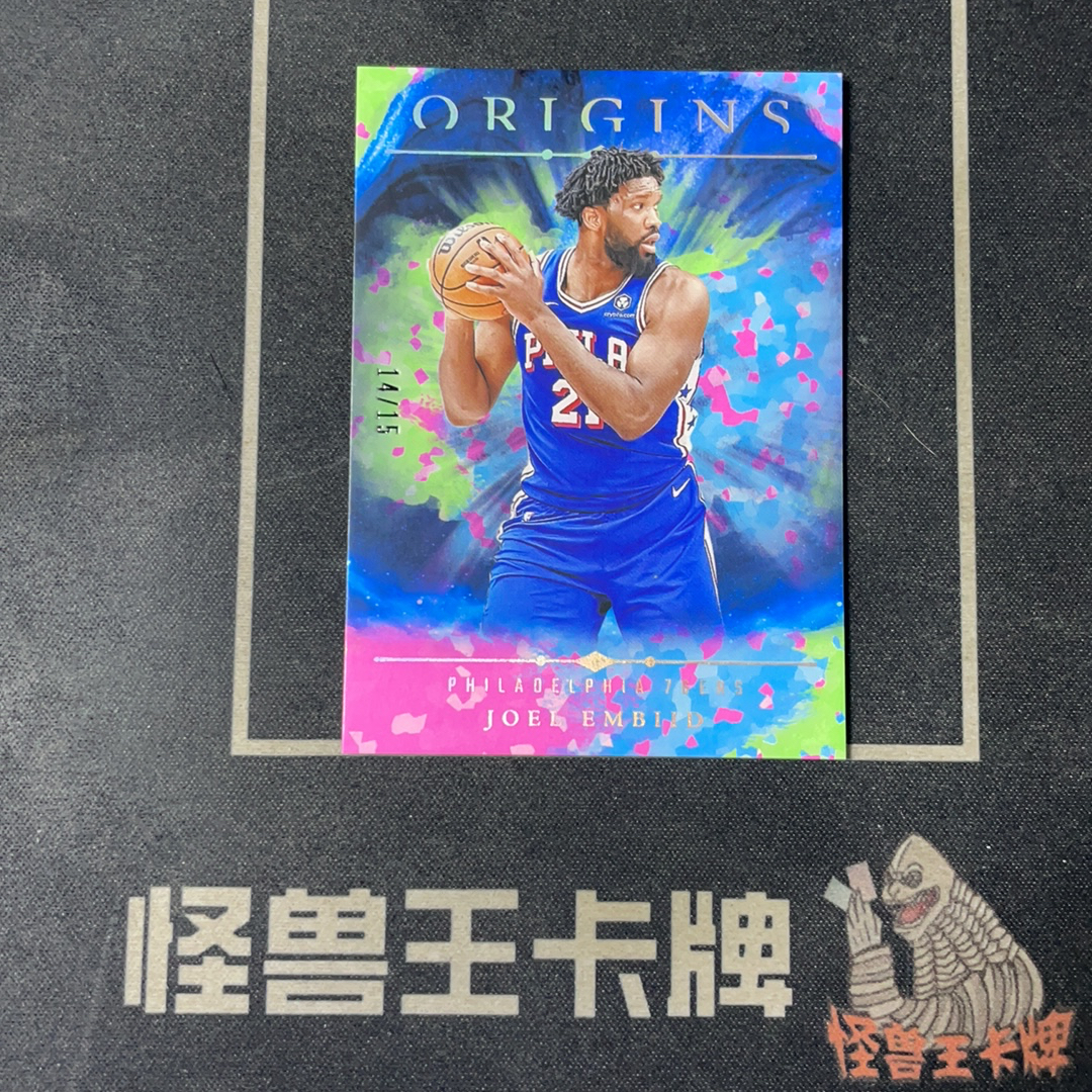 （怪兽拍卖） GSW-B54 2023-24 Panini Origins Joel Embiid 乔尔 恩比德 76人 起源 大帝 15编 樱花折 低编 base 卡淘