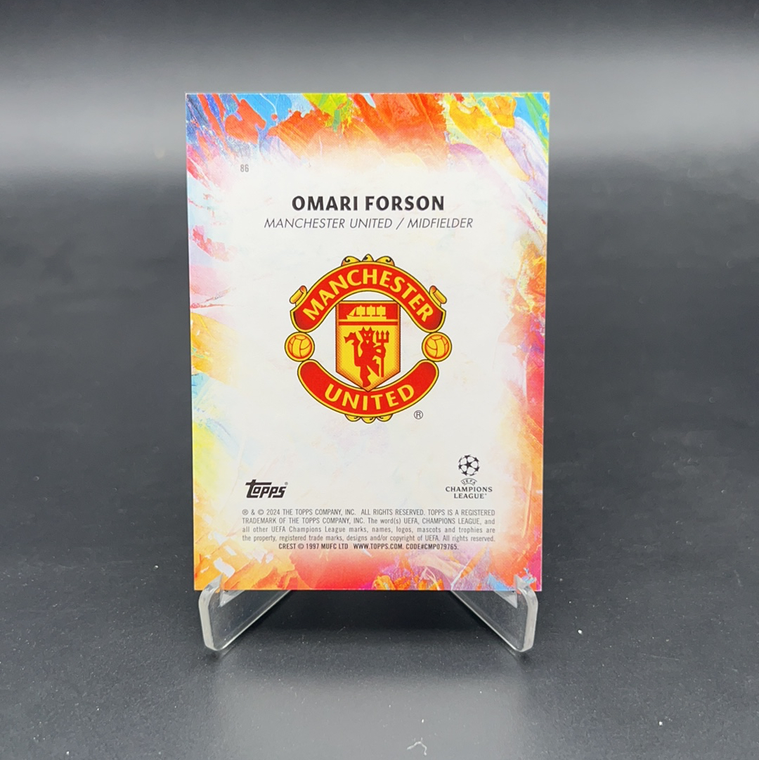 2023-24 Topps inception omari forson RC 欧冠 盗梦 曼联 奥马里 福尔森 新秀 base 收藏必备 不 ...