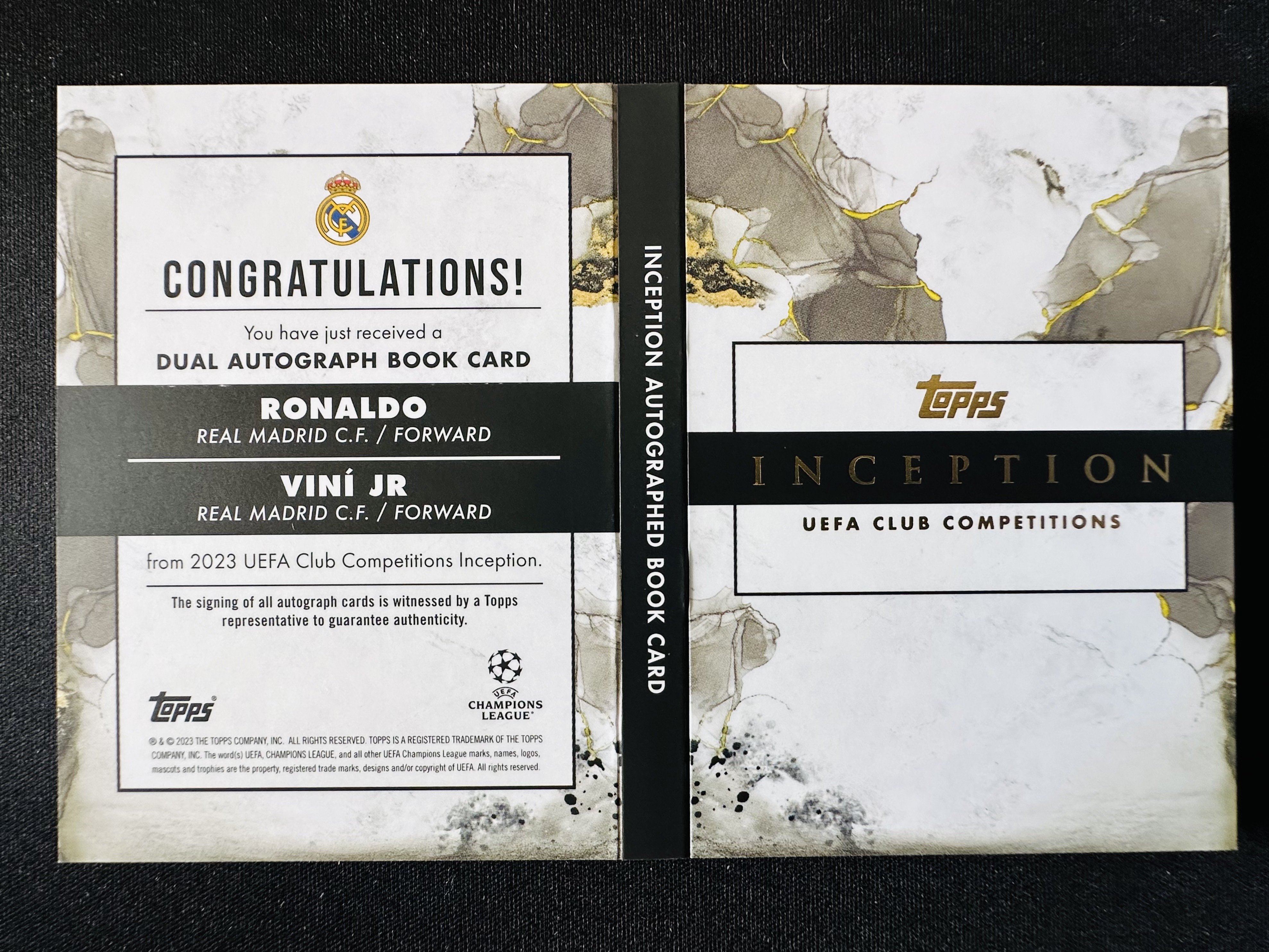 【FLY20】topps2023欧冠盗梦空间inception维尼修斯vini jr大罗肥罗外星人罗纳尔多 ronaldo皇马巴西双人小书红 ...