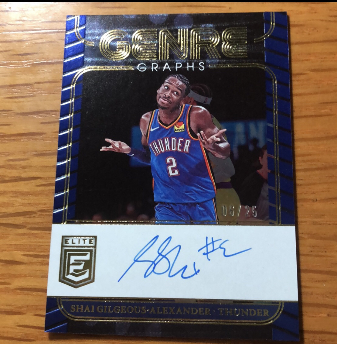 2022-23 Panini Elite Shai Gilgeous-Alexander 精英 雷霆 亚历山大 SGA GG签 招牌动作 签字 ...