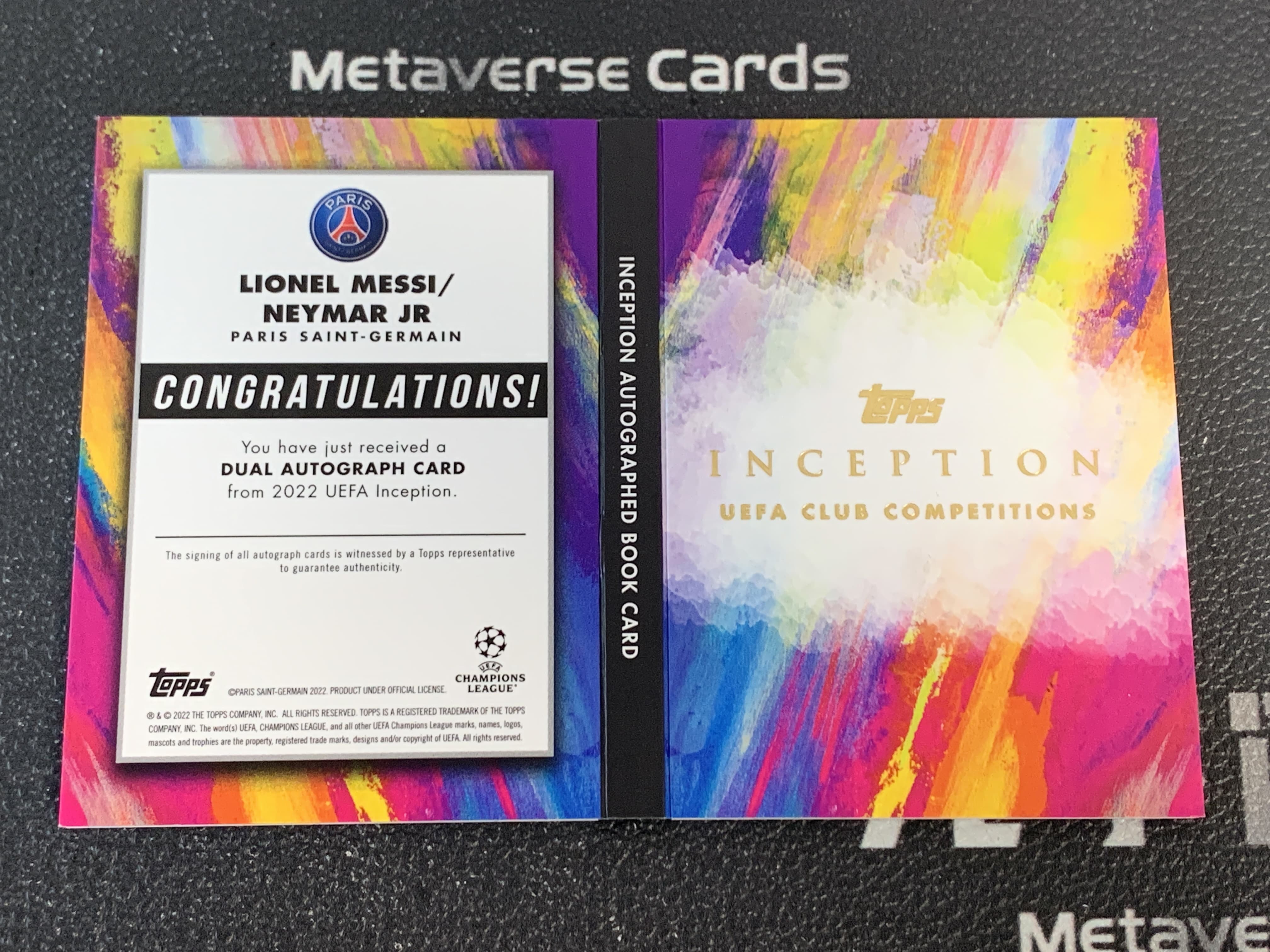 【元宇宙拍卖】HS总002：2022-23 Topps Inception 欧冠 盗梦空间 大巴黎 Lionel Messi 梅西 ...