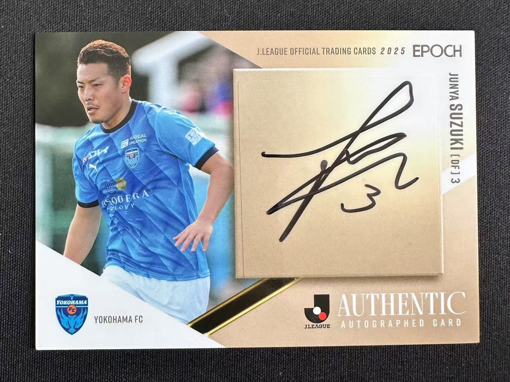 【长安代卖 截标预付80%】2025 Epoch Japanese League J联赛专属盒 横滨FC Junya Suzuki 铃木准弥 签字 黑笔签 背号签 12/55编 实卡好看 收藏 ...