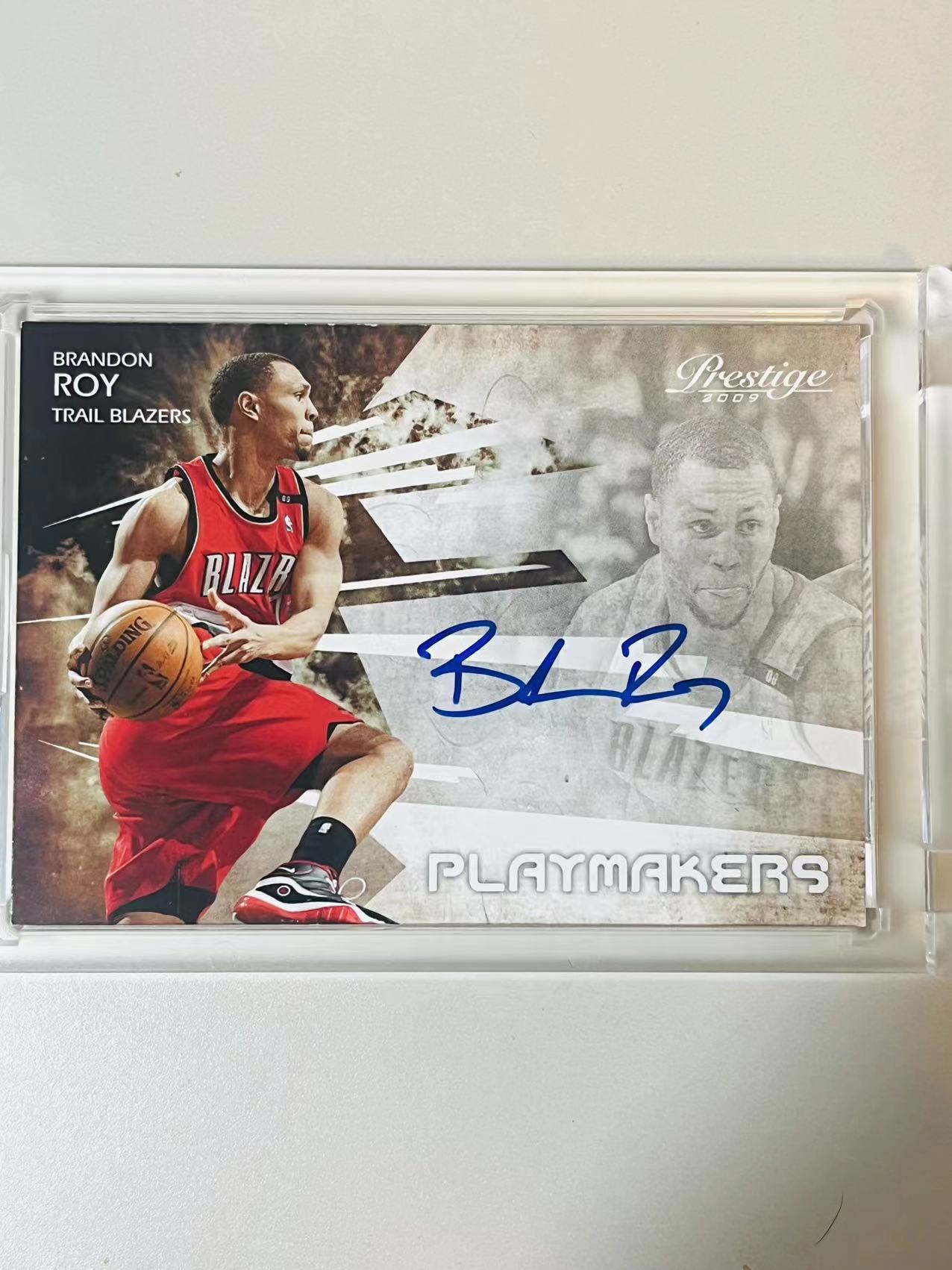 2008-09 Panini Prestige Brandon Roy 开拓者 布兰登 罗伊 签字 卡签 卡品如图 黄曼巴！科比钦点传人！卡品 ...