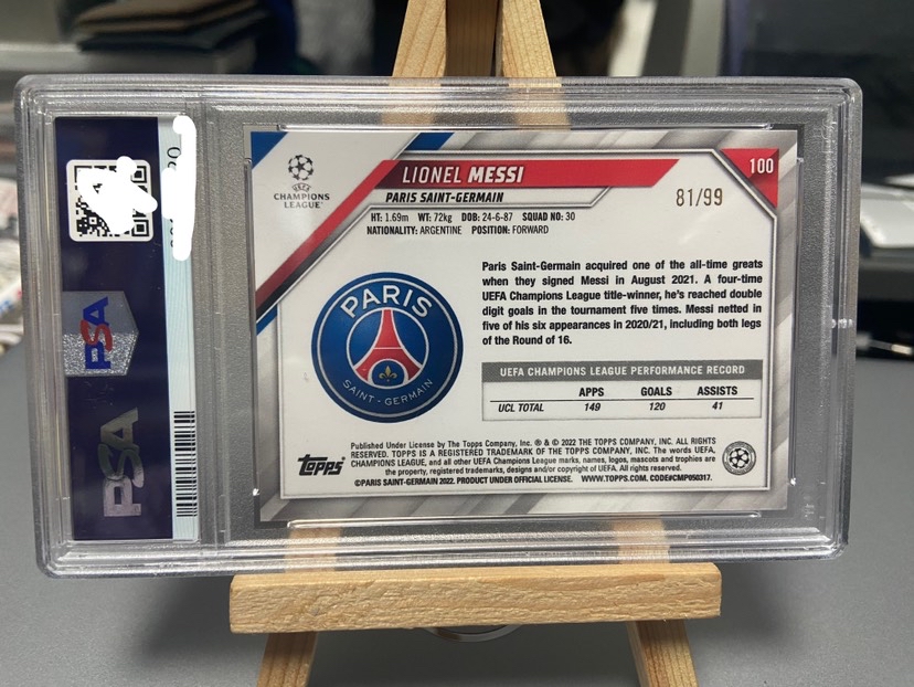 2022 Topps Chrome Lionel Messi 巴黎圣日尔曼 阿根廷 巴塞罗那 世界杯冠军 8座金球奖 PSG 梅西 黄碎冰 ...