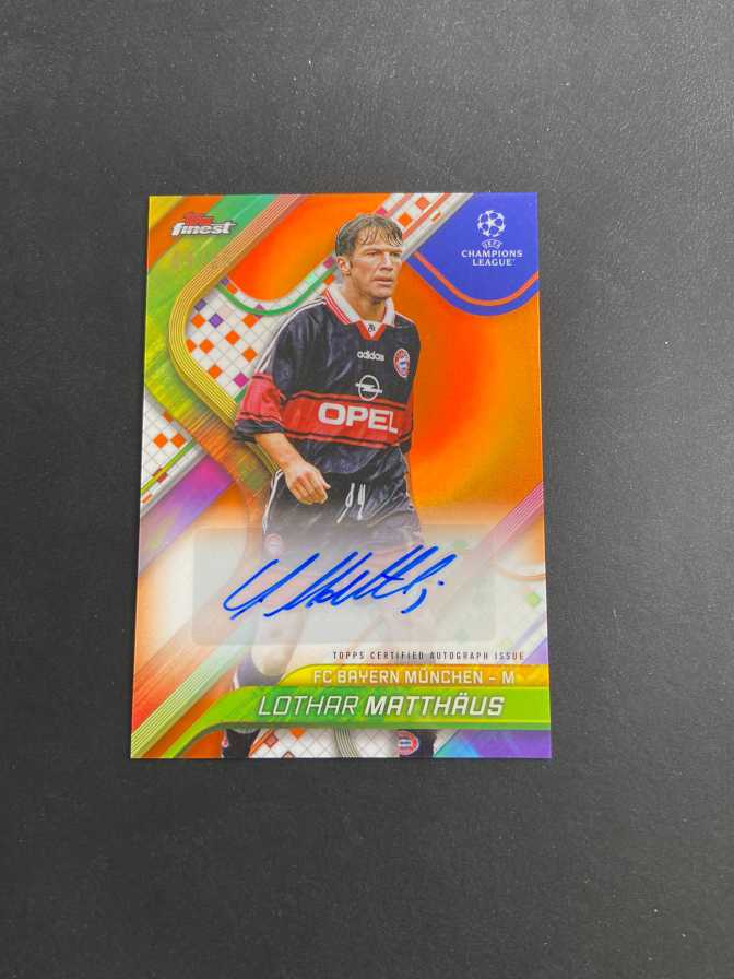 2024-25 Topps Finest Lotthar Matthaus 【肥猫代卖】U20C 欧战finest 拜仁慕尼黑 马特乌斯 签字 ...